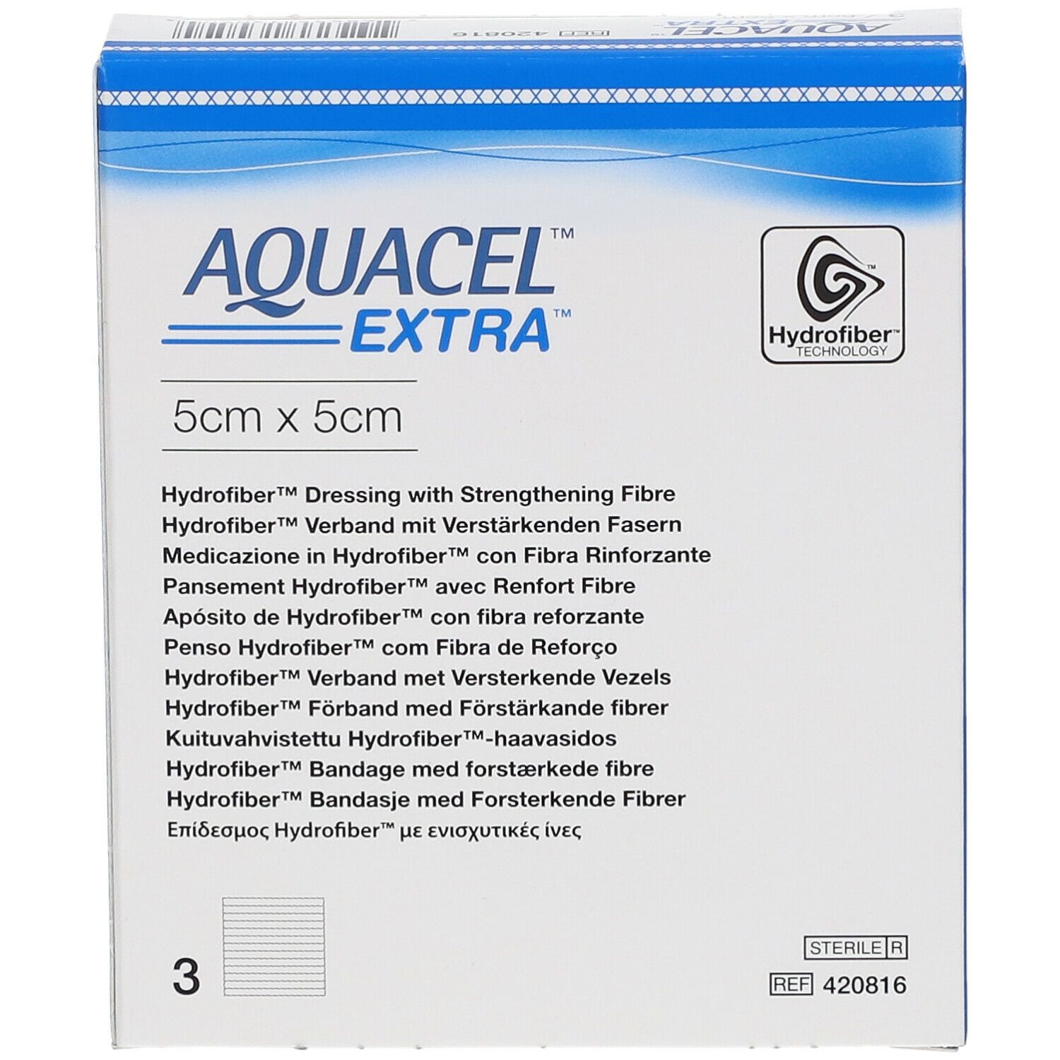 Aquacel™ Extra™ Hydrofiber™ 5 cm x 5 cm 3 pc(s) - Redcare Pharmacie