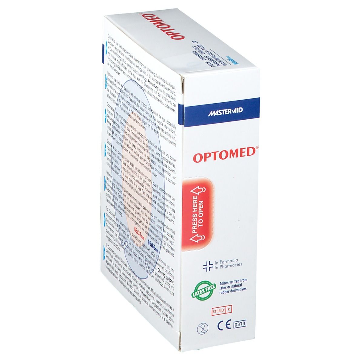 Optomed Eye Pad ADH Sans Latex 96x66mm 10 pc(s) - Redcare Pharmacie