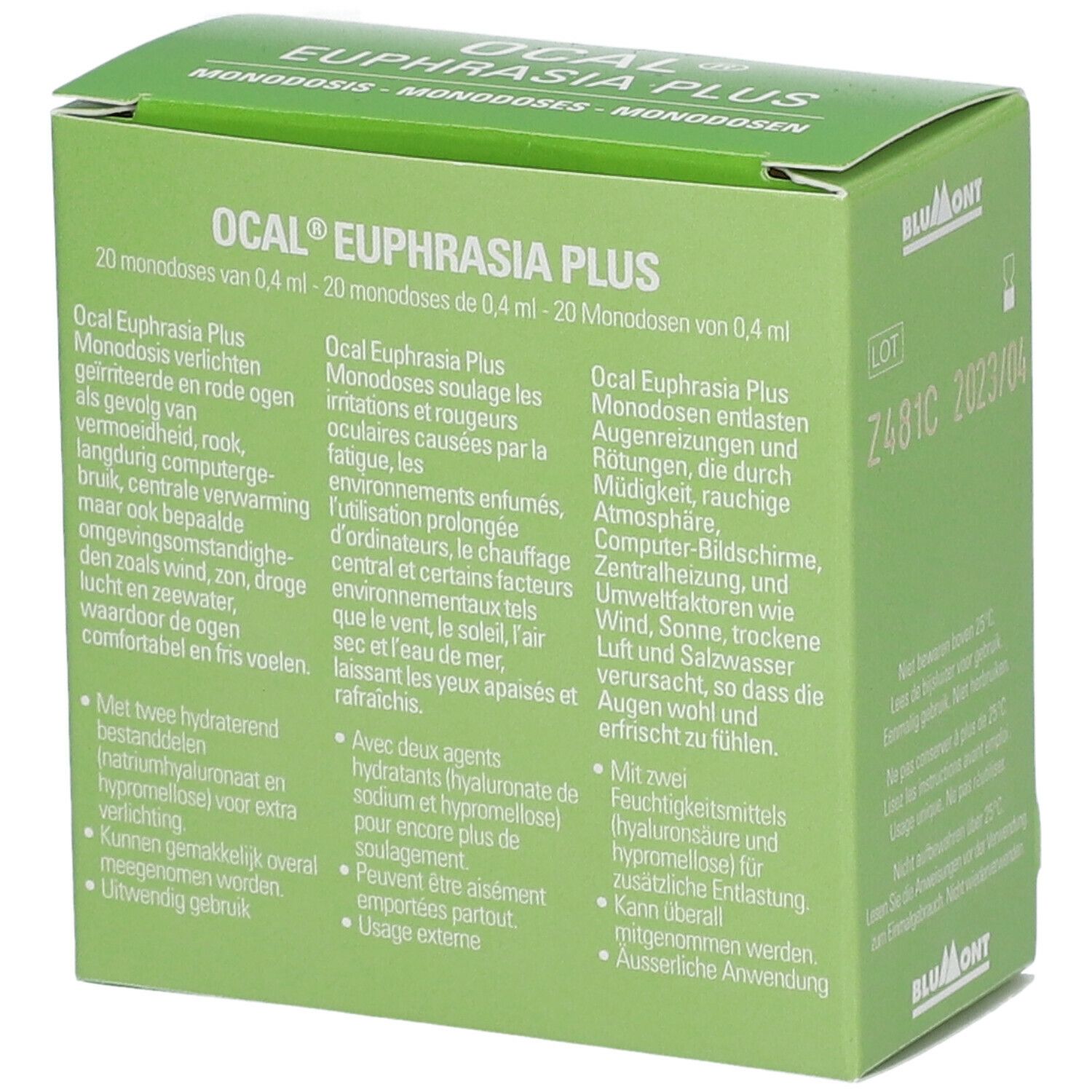 Ocal® Euphrasia Plus 20x0,4 ml - Redcare Pharmacie