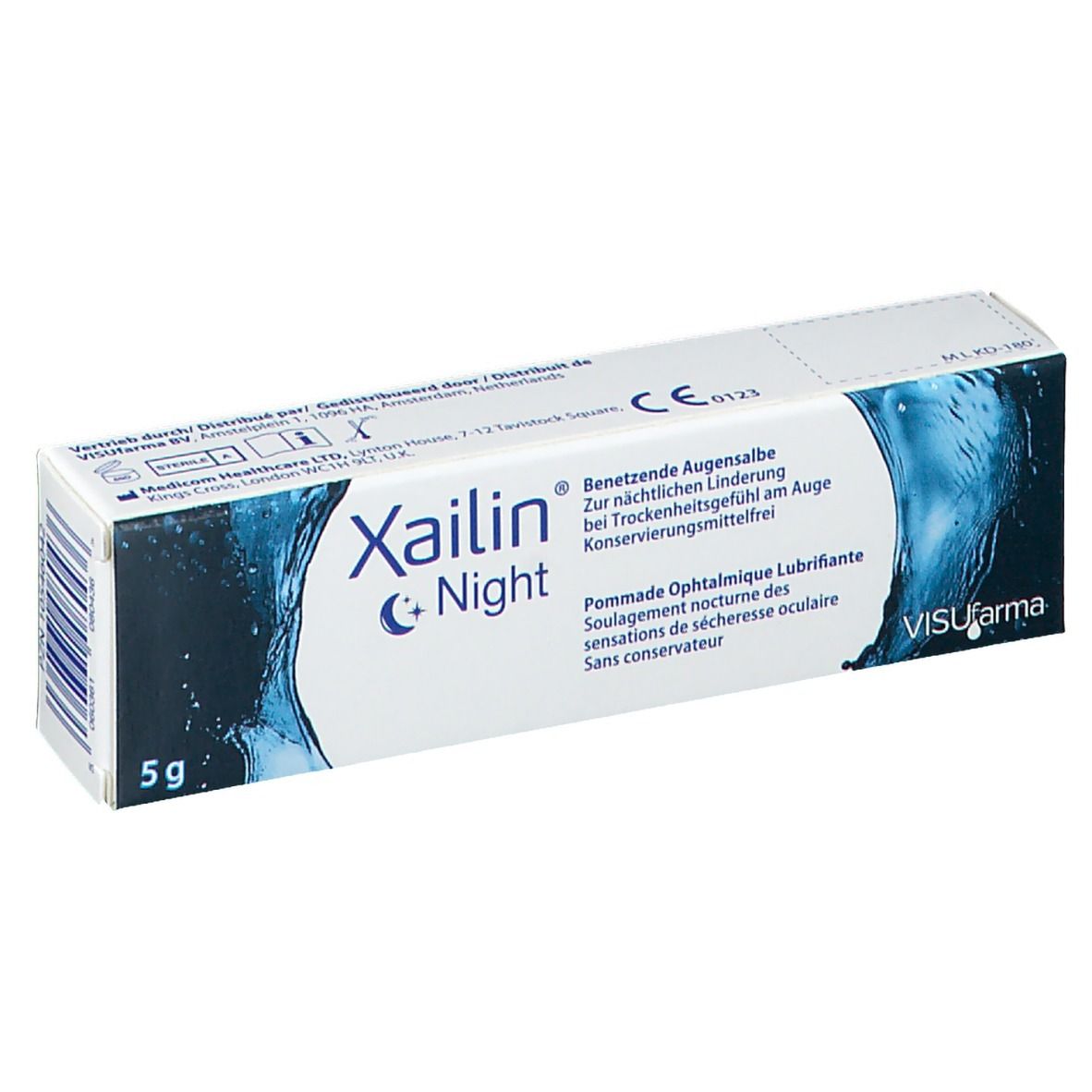 Xailin Night Pommade Ophtalmique Lubrifiante 5 g - Redcare Pharmacie