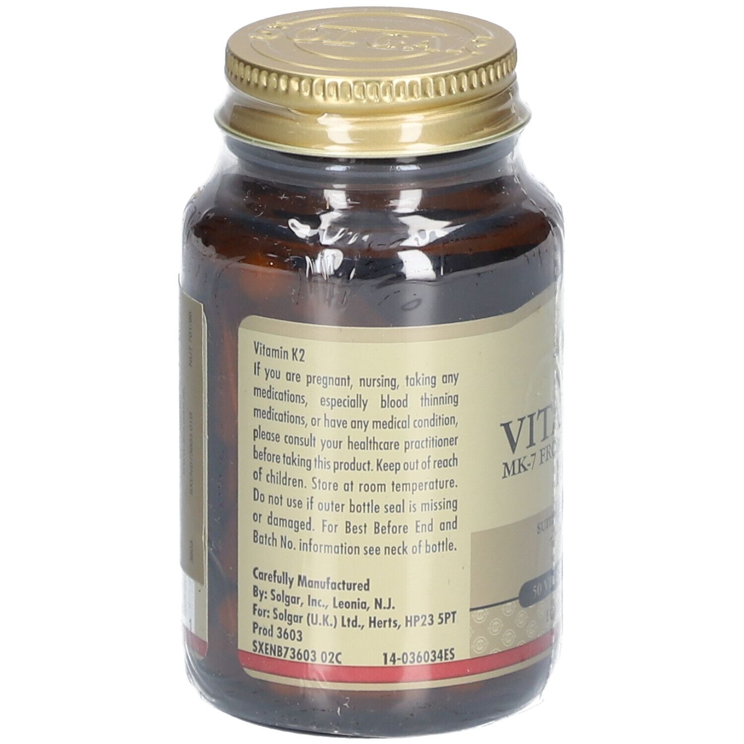 Solgar Vitamin K-2 100Mcg 50 pc(s) - Redcare Pharmacie