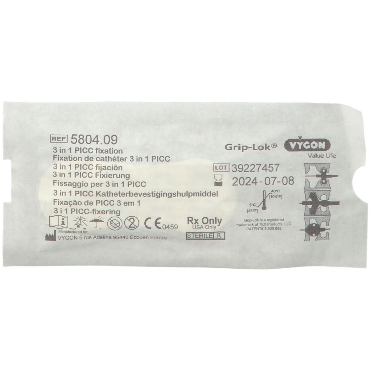 Vygon Grip-Lok 3en1 Fixation Plâtre 00580409 1 pc(s) - Redcare Pharmacie