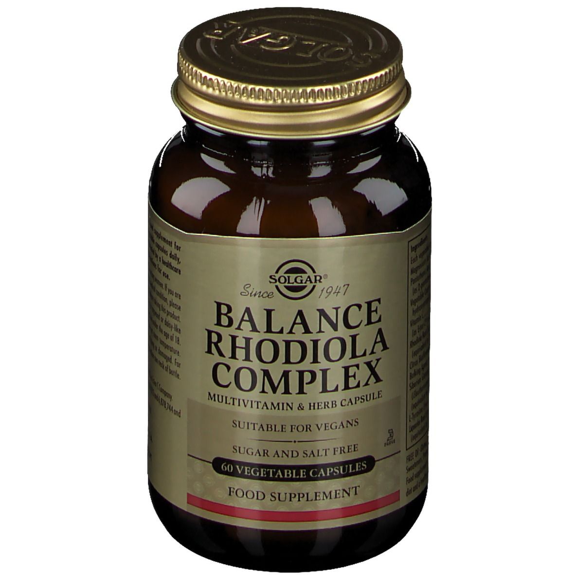 Solgar Balance Rhodiola Complex V-Caps 60 pc(s) - Redcare Pharmacie