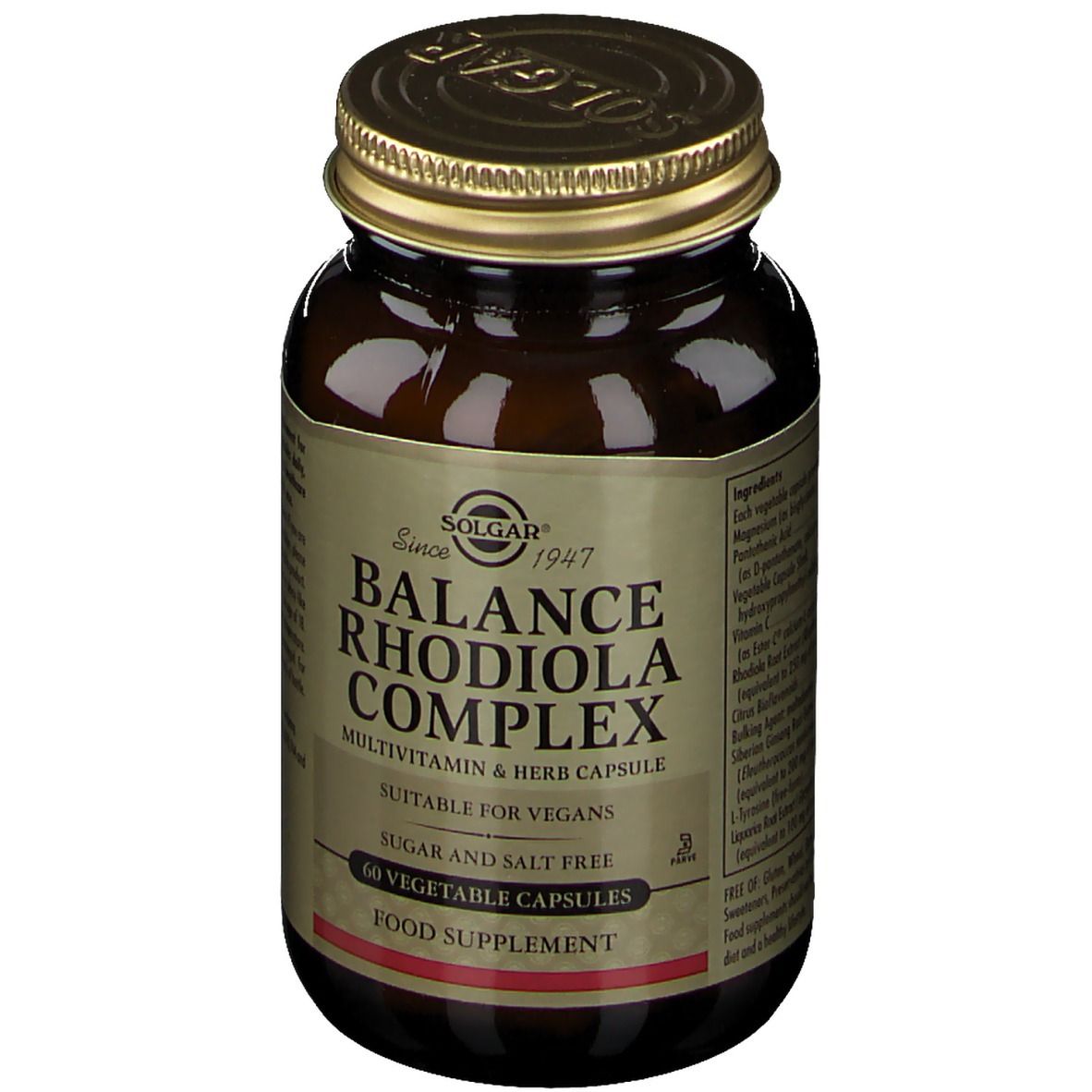 Solgar Balance Rhodiola Complex V-Caps 60 pc(s) - Redcare Pharmacie