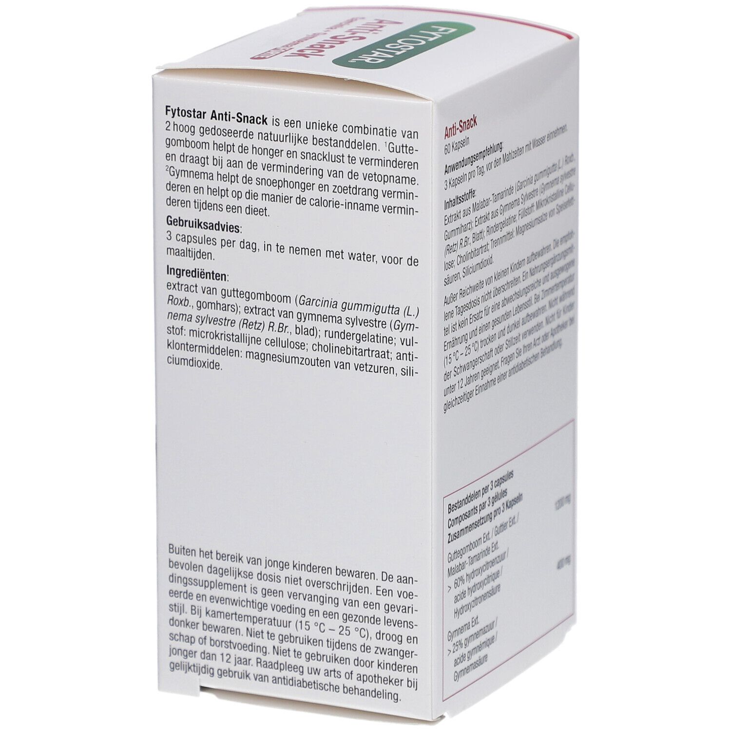 Fytostar Anti-Snack Garcinia + Gymnema Forte 60 pc(s) - Redcare Pharmacie