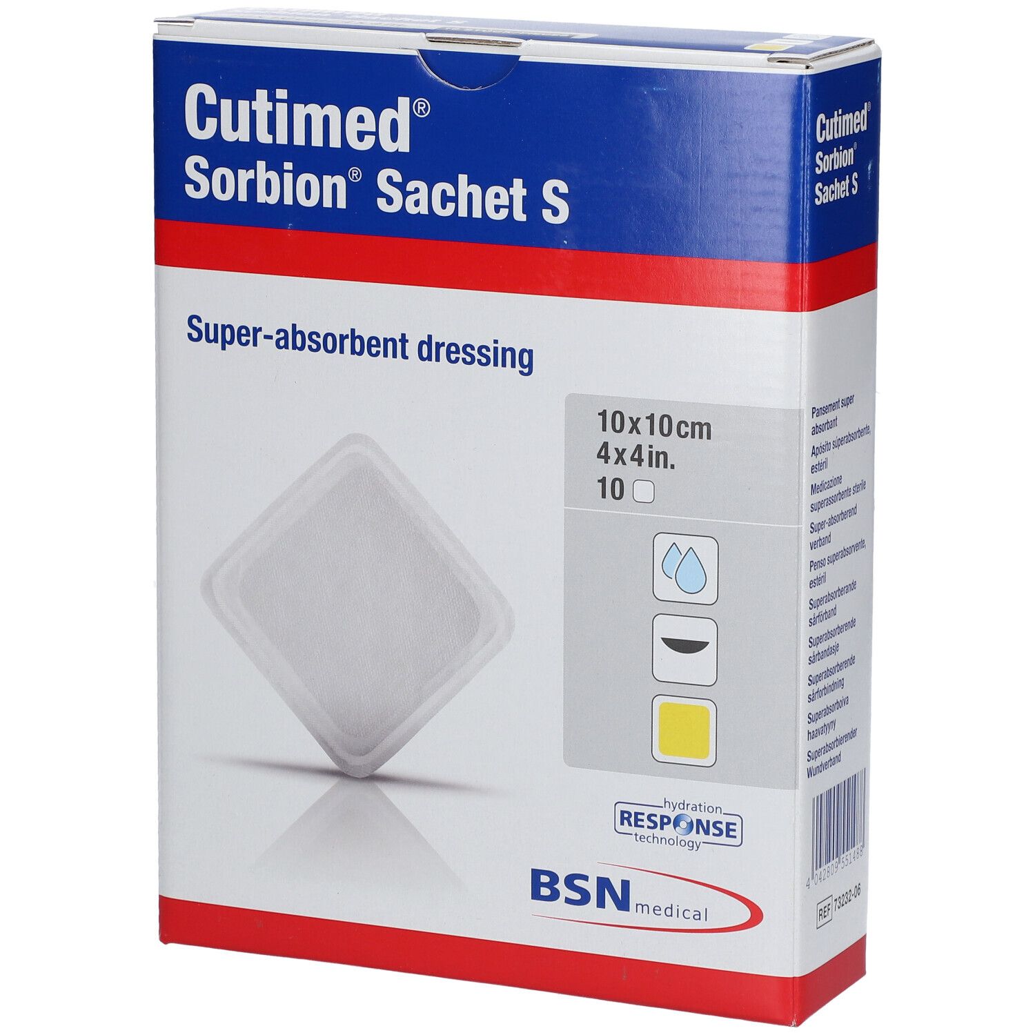 Cutimed Sorbion Sachet S 10x10cm 7323206 10 pc(s) - Redcare Pharmacie