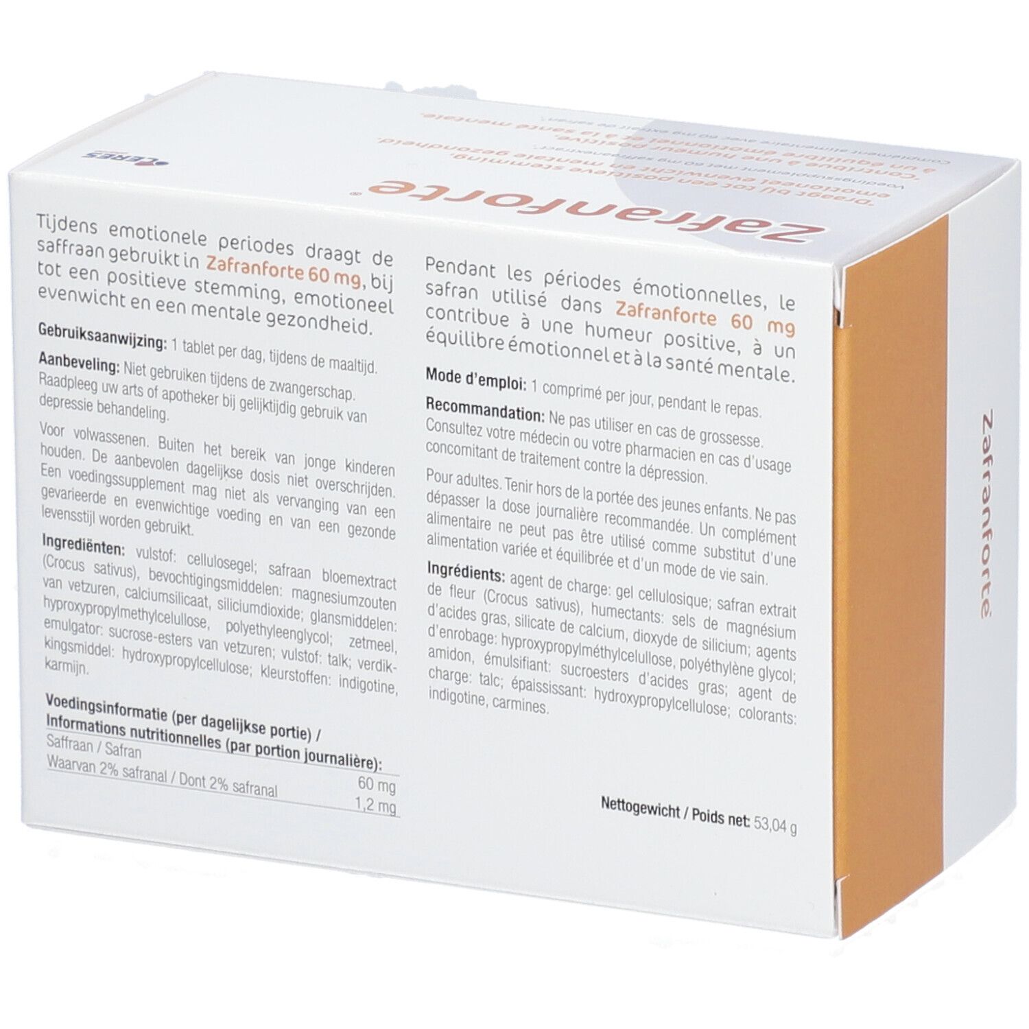 Zafranforte 60 pc(s) - Redcare Pharmacie