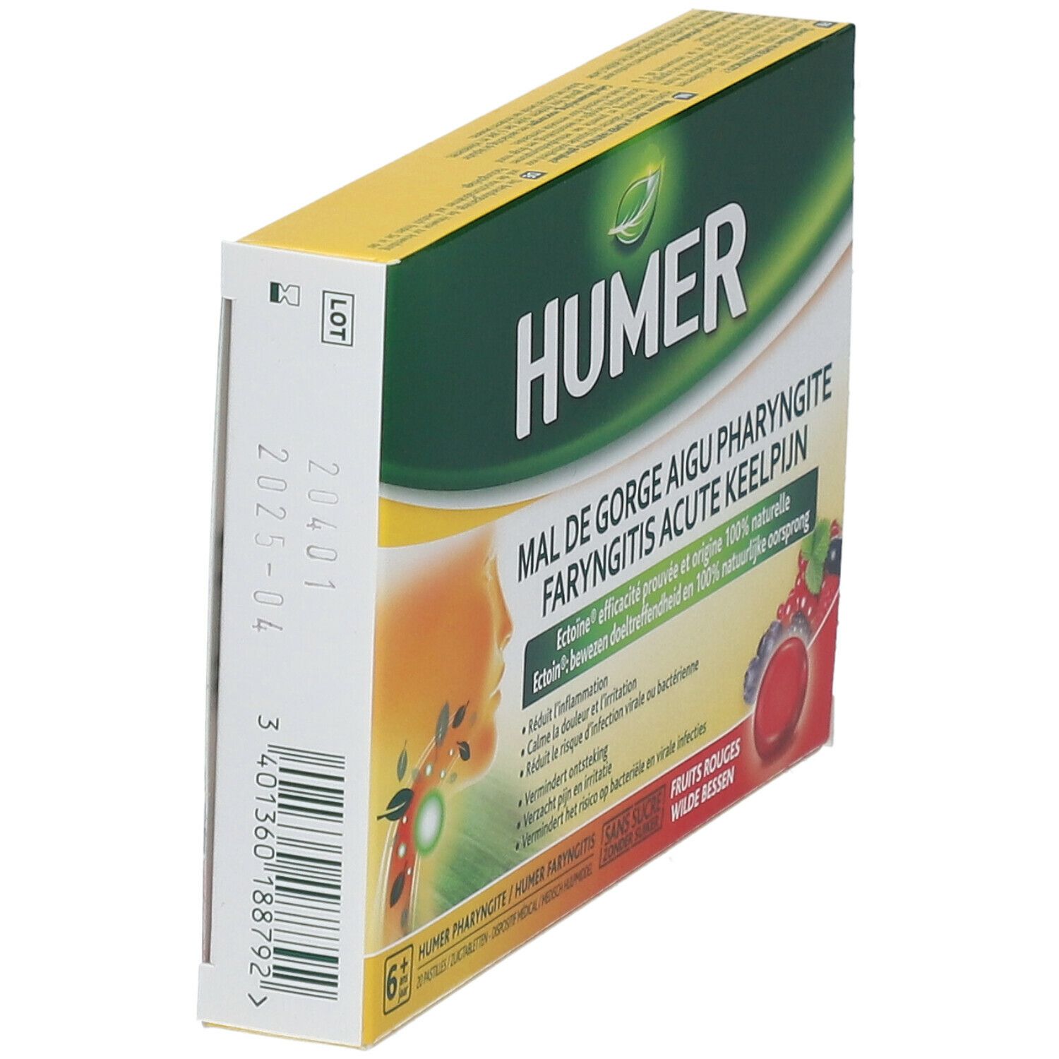 HUMER PHARYNGITE Pastilles Pharyngite 20 pc(s) - Redcare Pharmacie
