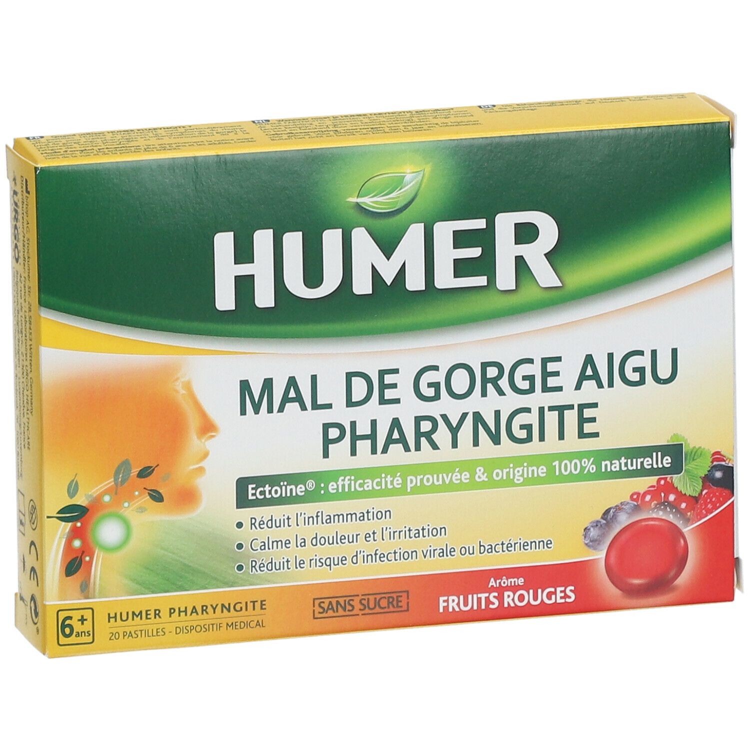 HUMER PHARYNGITE Pastilles Pharyngite 20 pc(s) - Redcare Pharmacie