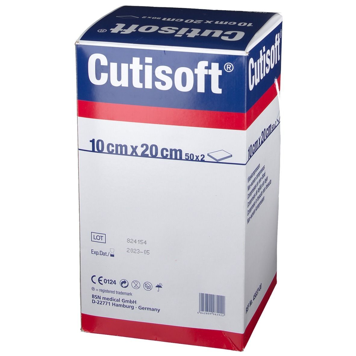 Cutisoft Cotton Stérile 10x20cm 100 pc(s) - Redcare Pharmacie