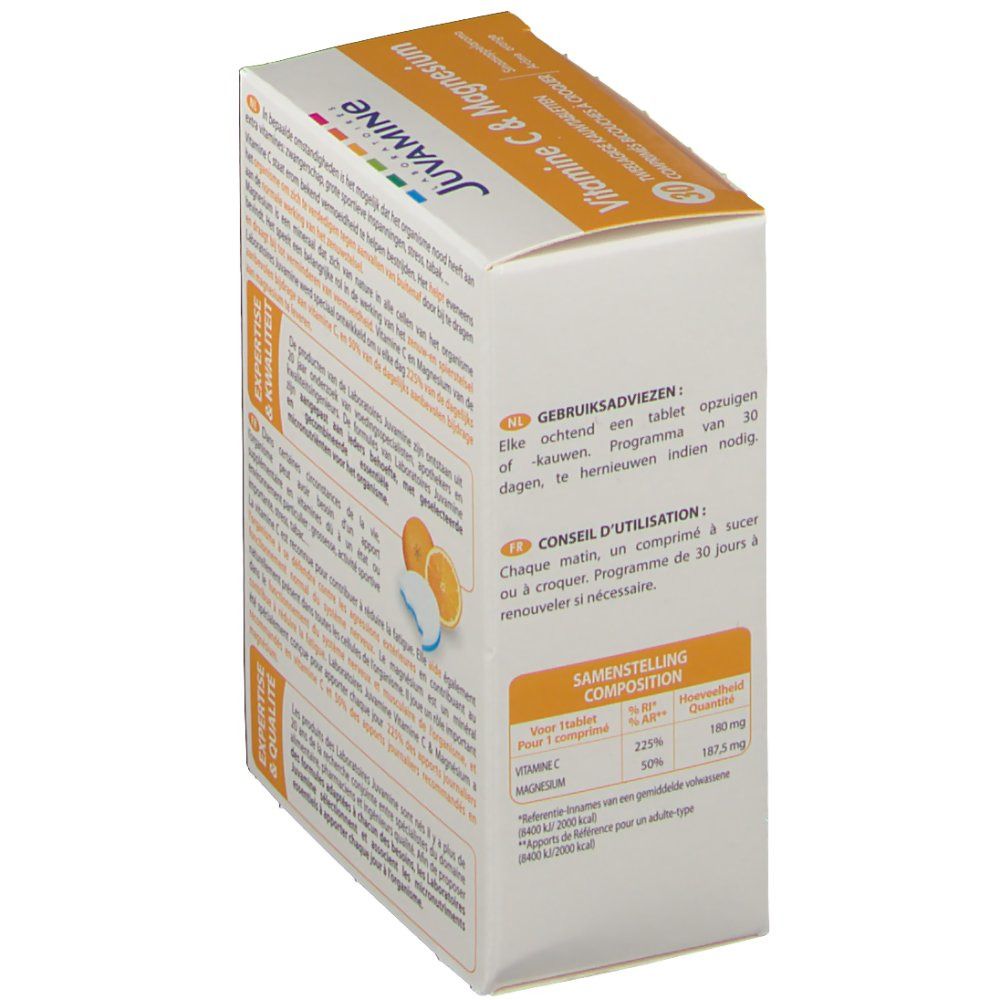 JUVAMINE Vitamine C & Magnésium 30 pc(s) - Redcare Pharmacie