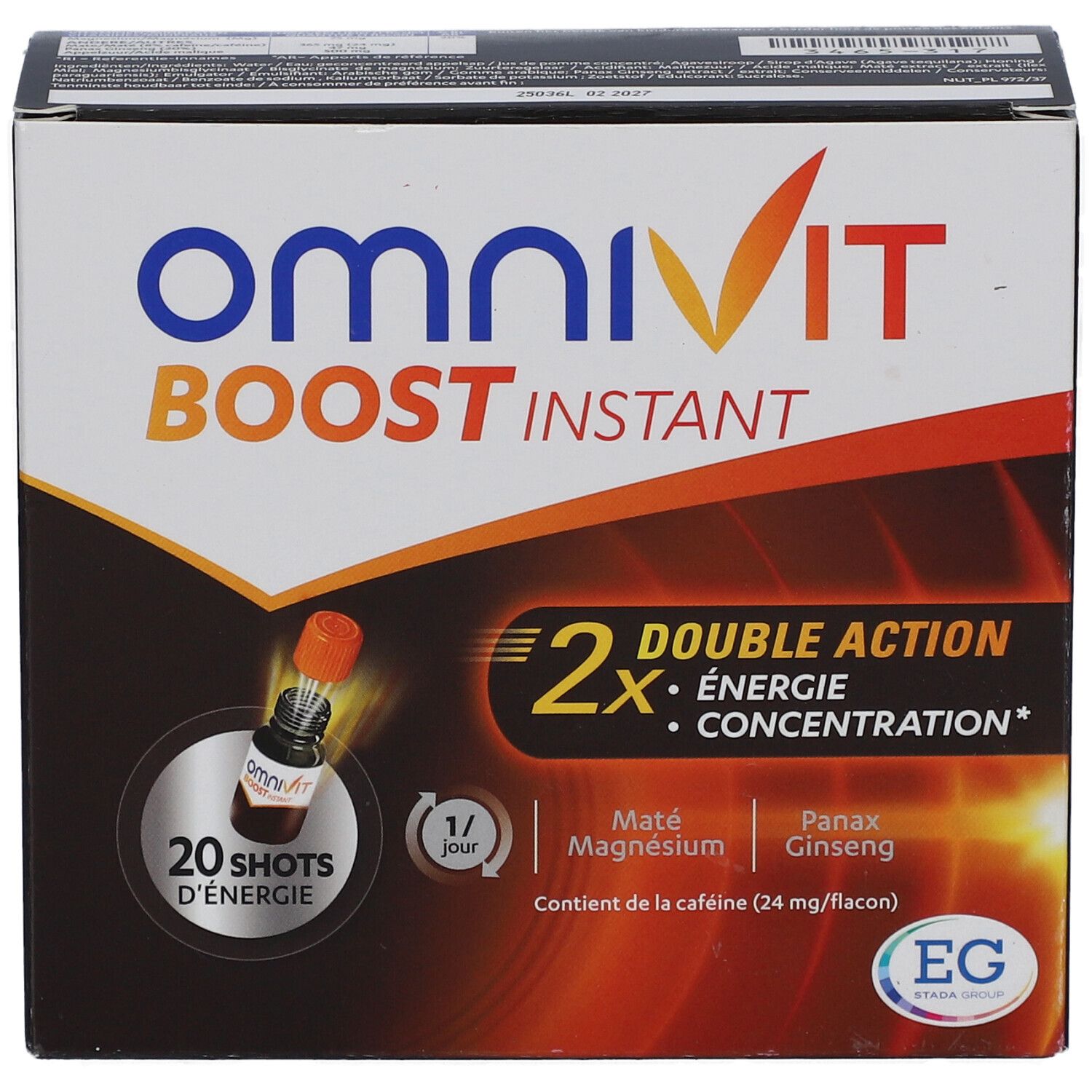 Omnivit Boost Instant 20x15 ml - Redcare Pharmacie
