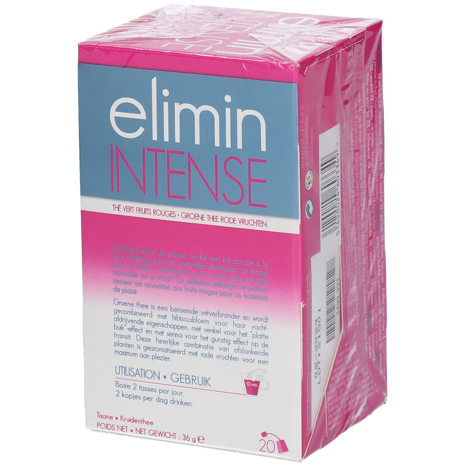 elimin Intense Brûleur de graisse thé vert Fruits Rouges 20 pc(s ...