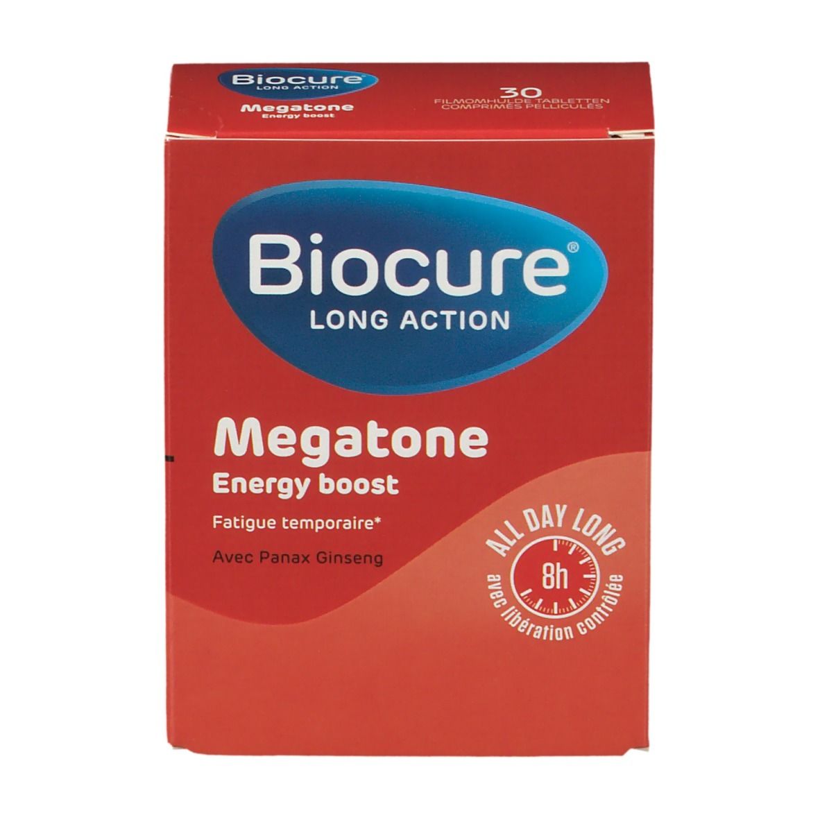 Biocure Long Action Megatone Energy Boost 30 pc(s) - Redcare Pharmacie