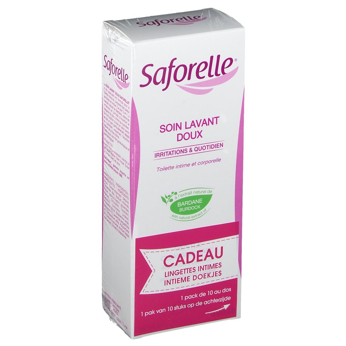 Saforelle Savon Liquide Hygiène Intime 250 ml + Lingettes Intimes 10 ...