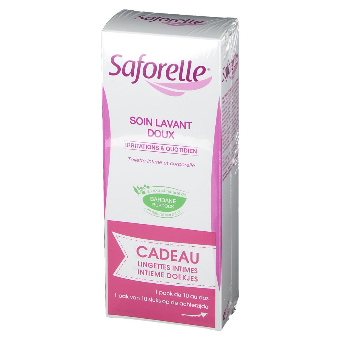 Saforelle Savon Liquide Hygiène Intime 250 ml + Lingettes Intimes 10 ...