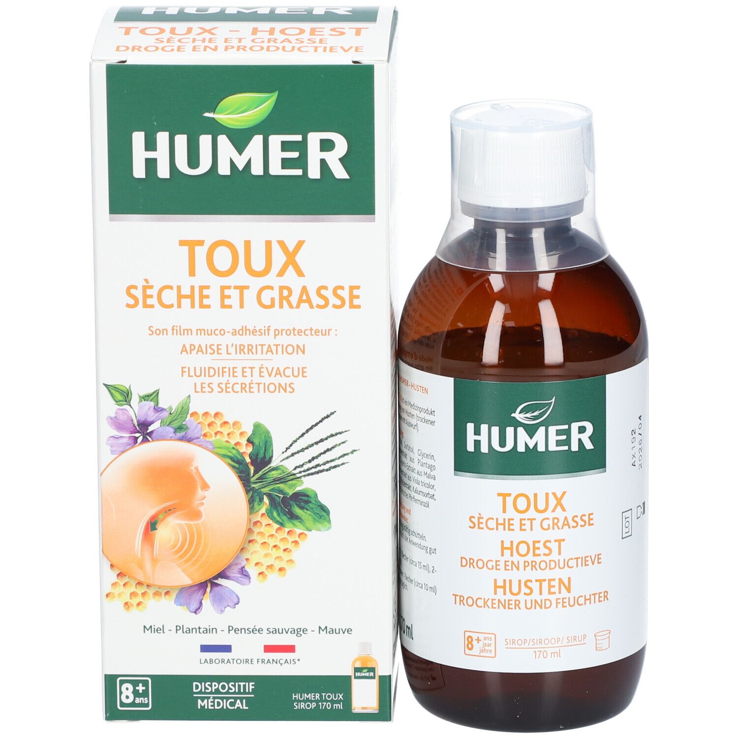 HUMER Toux Sirop 170 ml - Redcare Pharmacie
