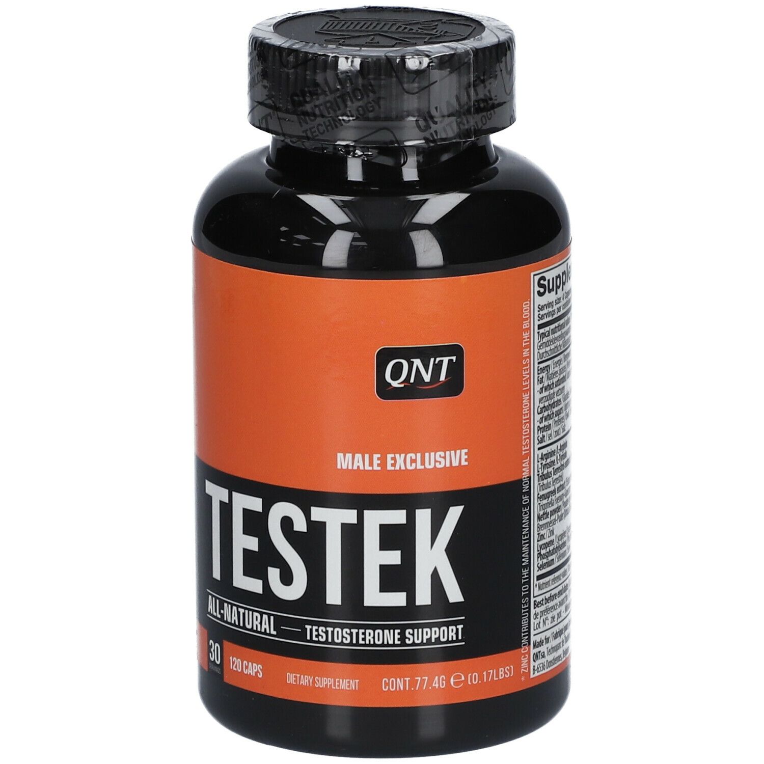 QNT Testek® Natural Testosterone Booster 120 pc(s) - Redcare Pharmacie