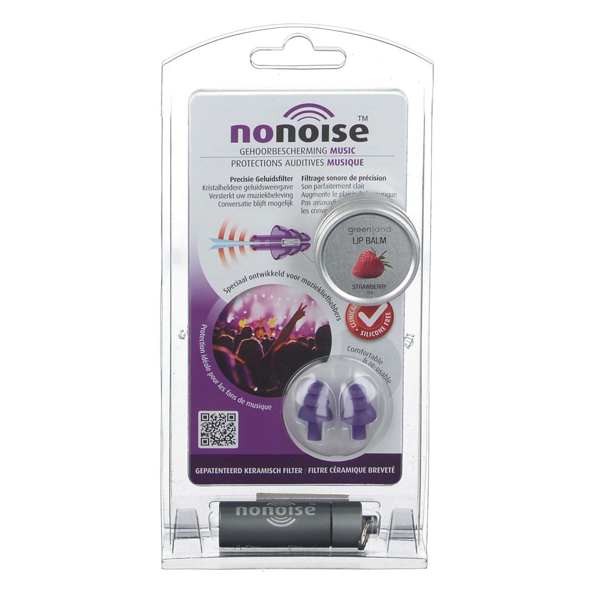 NoNoise Earplugs Protection Auditive Musique + Lèvres Fraise Edition Limitée 1 pc(s) - Redcare ...