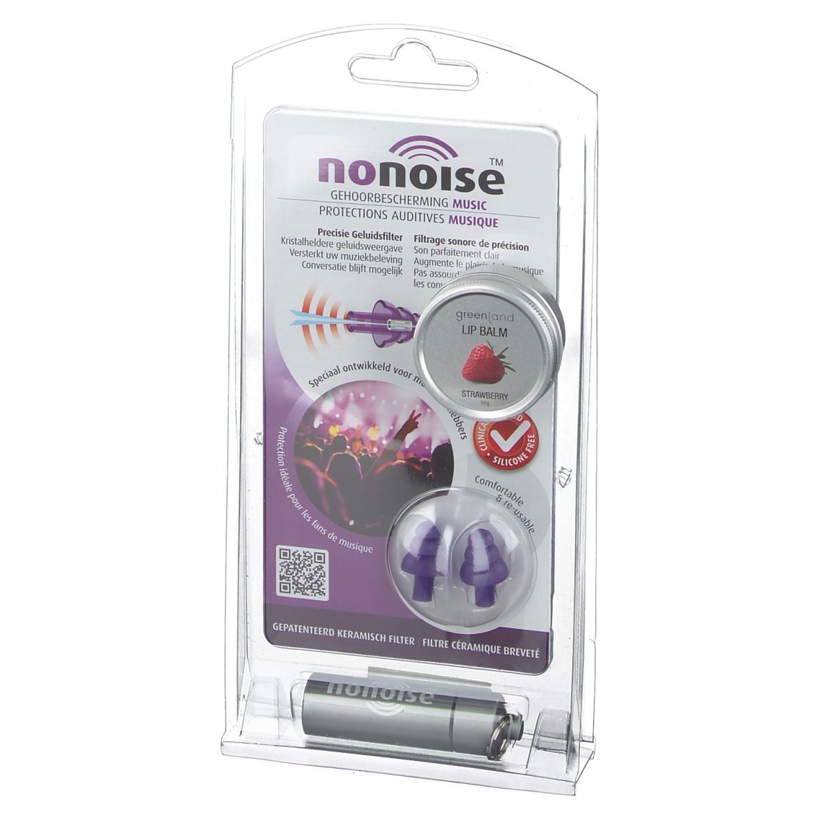 NoNoise Earplugs Protection Auditive Musique + Lèvres Fraise Edition Limitée 1 pc(s) - Redcare ...
