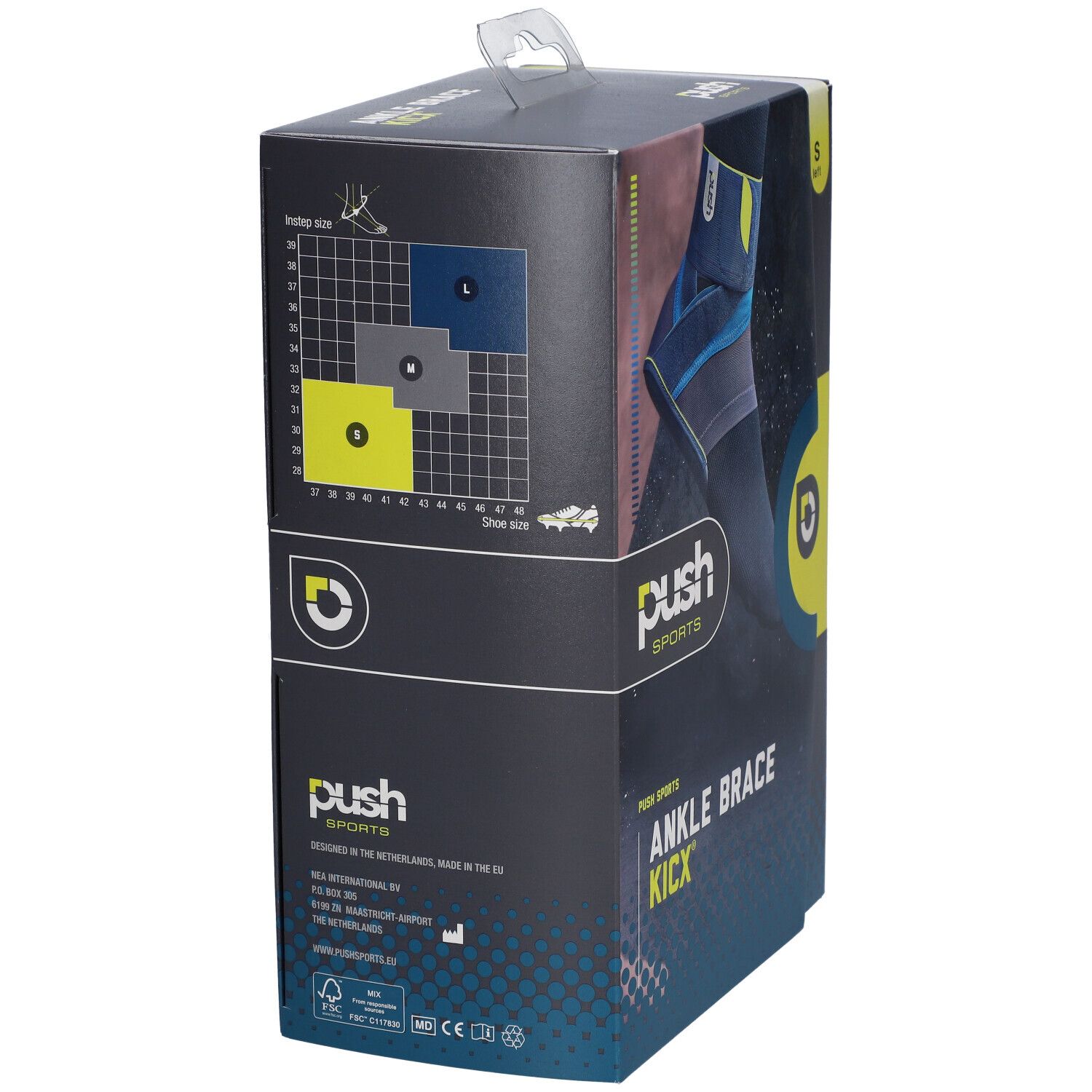 PUSH SPORTS Orthèse de cheville gauche Kicx taille S 27-32,5 cm 1 pc(s ...