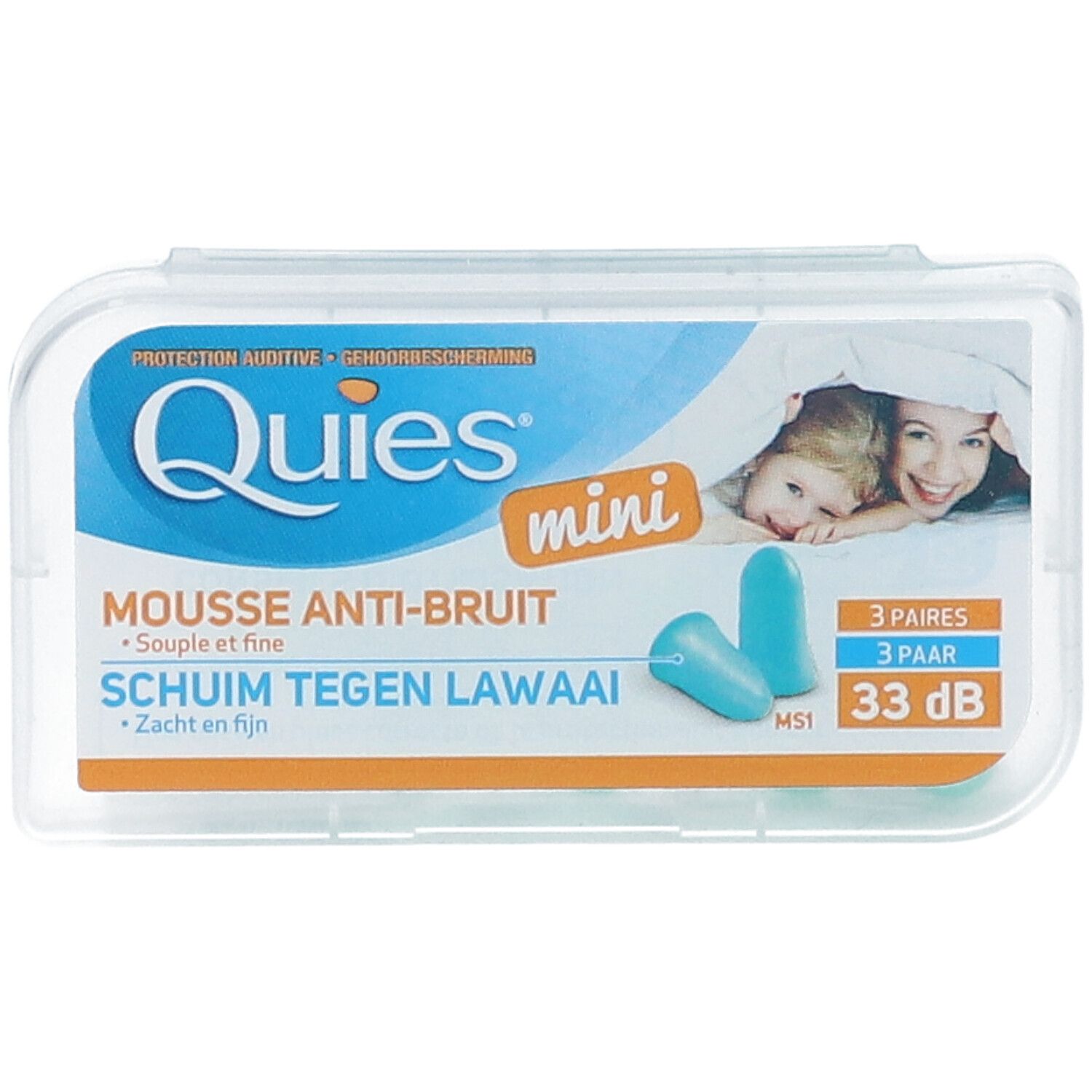 Quies® Mini Protection auditive en mousse 6 pc(s) - Redcare Pharmacie