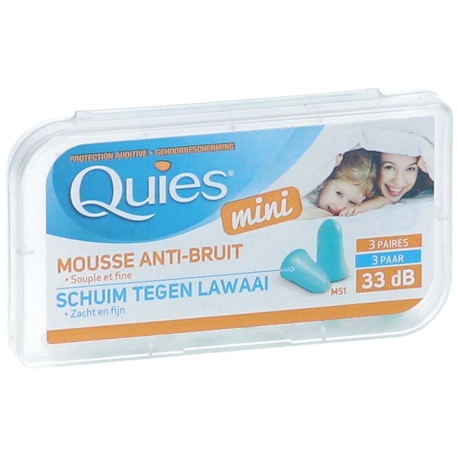 Quies® Mini Protection auditive en mousse 6 pc(s) - Redcare Pharmacie