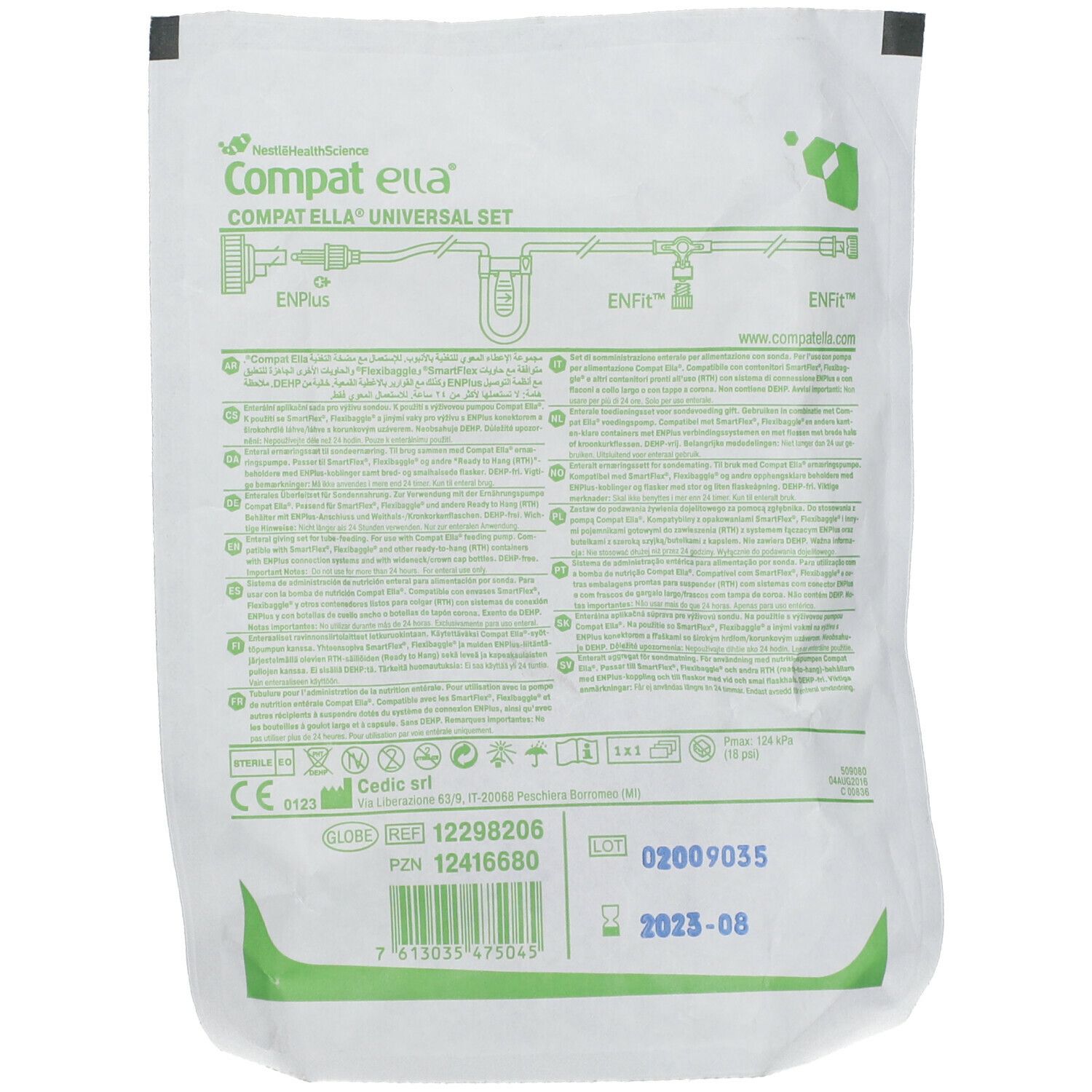Compat Ella Universal Set Enfit 1 tube 1 pc(s) - Redcare Pharmacie