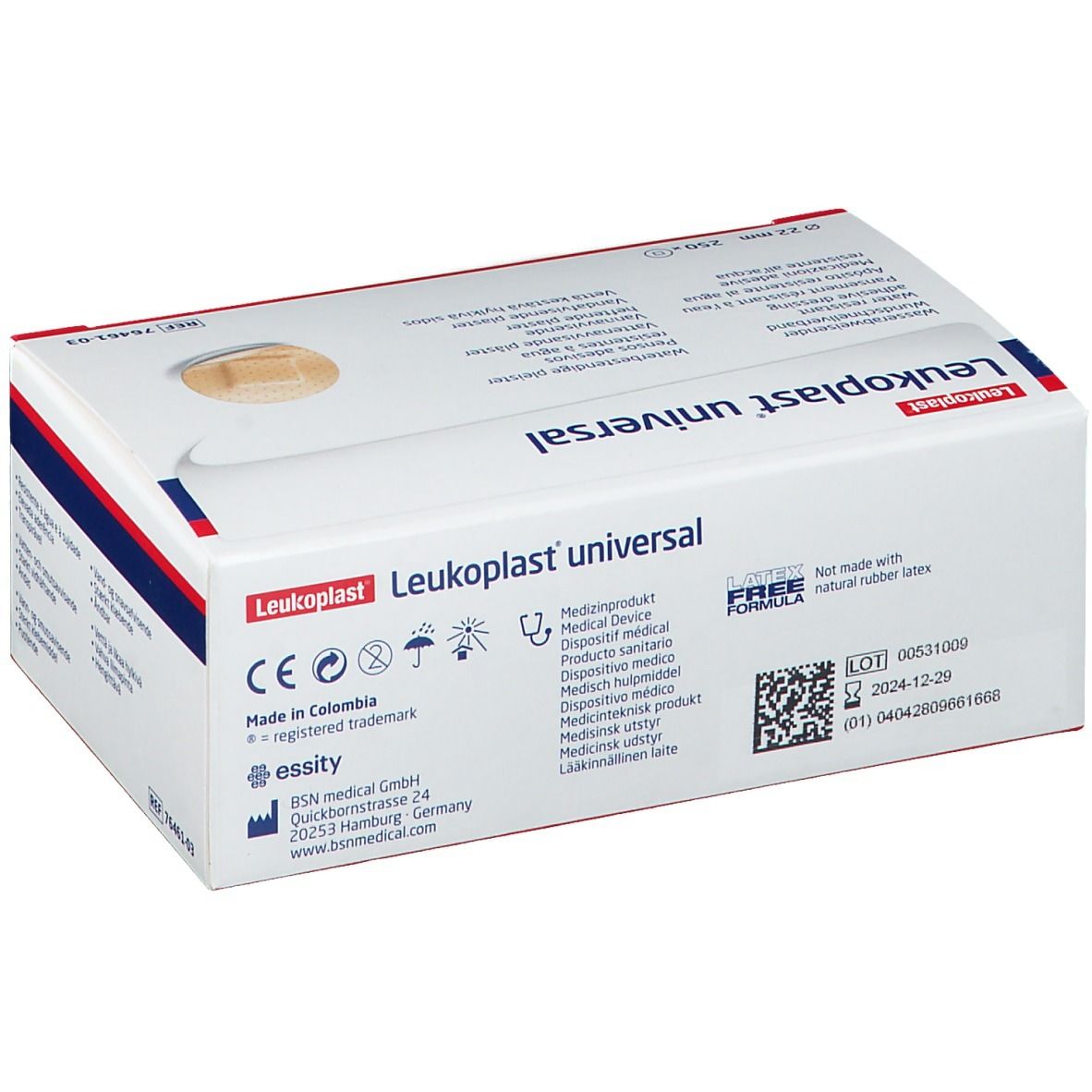 Leukoplast® Universal Pansement 22 x 22 mm 250 pc(s) - Redcare Pharmacie