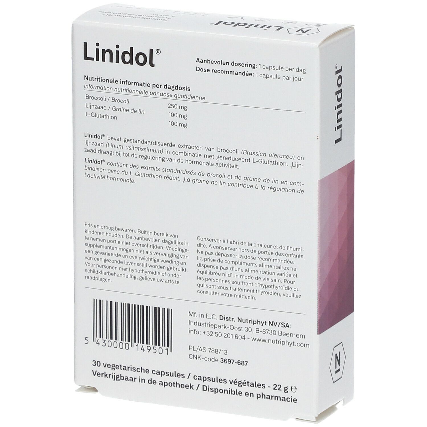 Linidol® Nutriphyt 30 pc(s) - Redcare Pharmacie