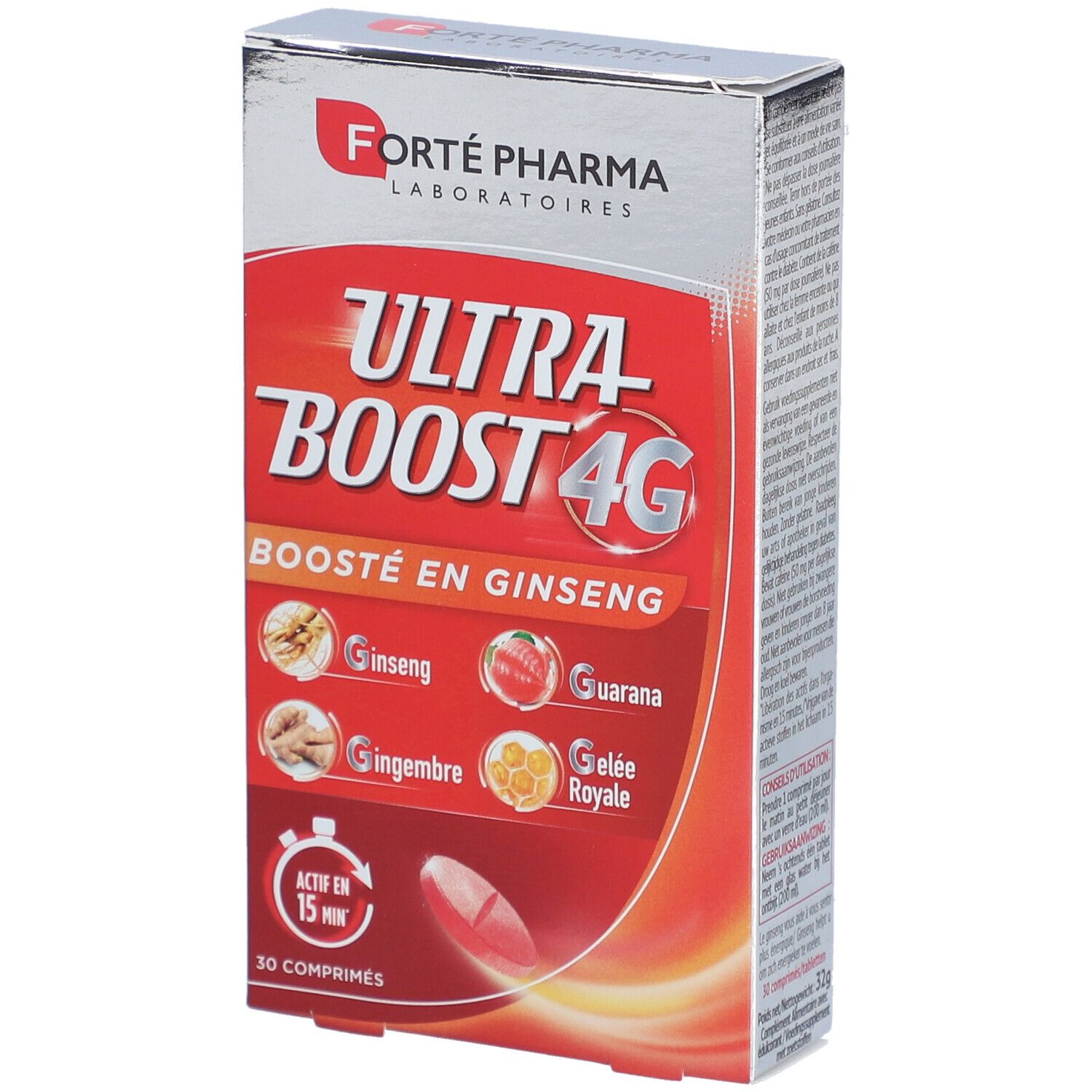 Forté Pharma Vitalité Ultra Boost 4G Ginseng 30 pc(s) - Redcare Pharmacie