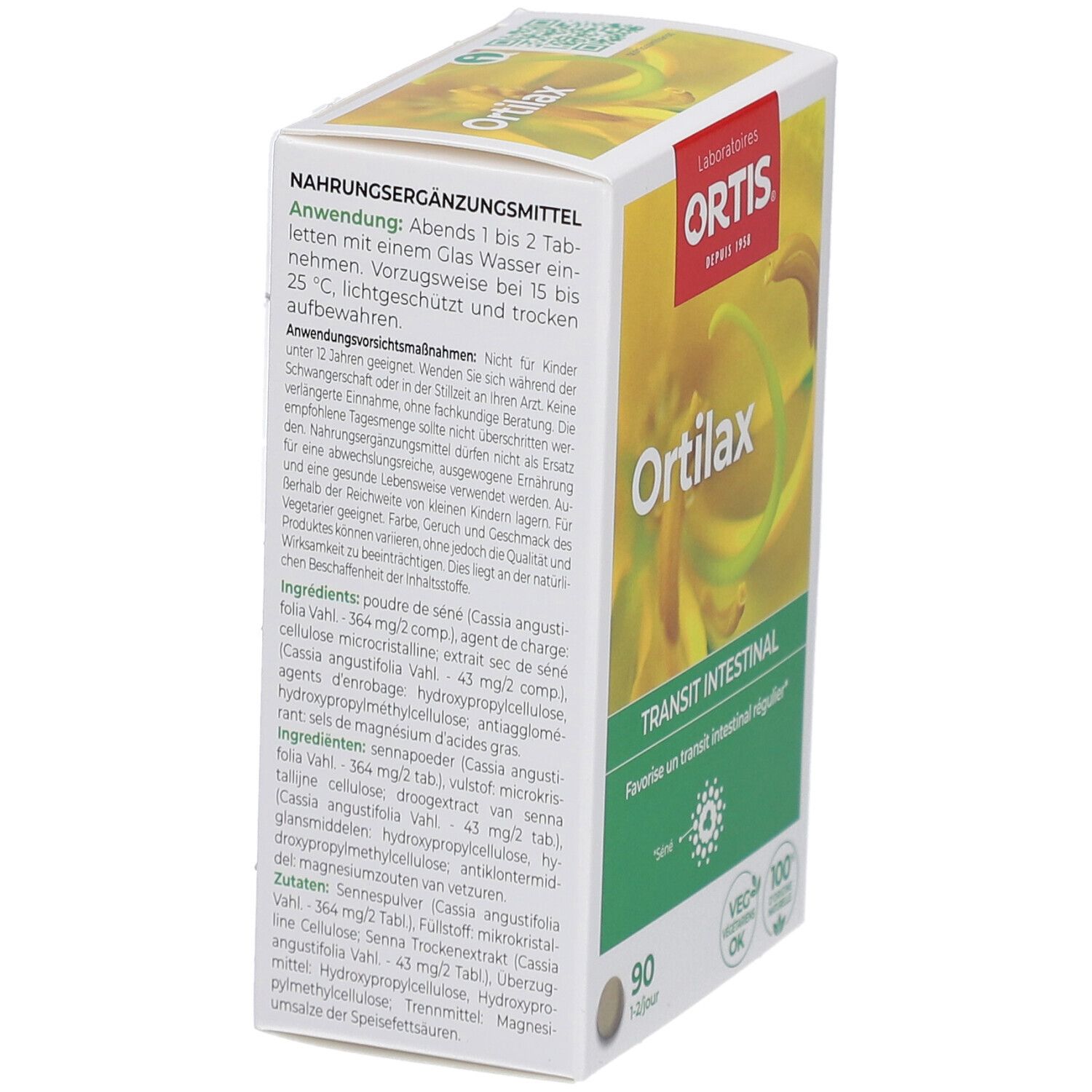 ORTIS® Ortilax Transit Intestinal 90 pc(s) - Redcare Pharmacie