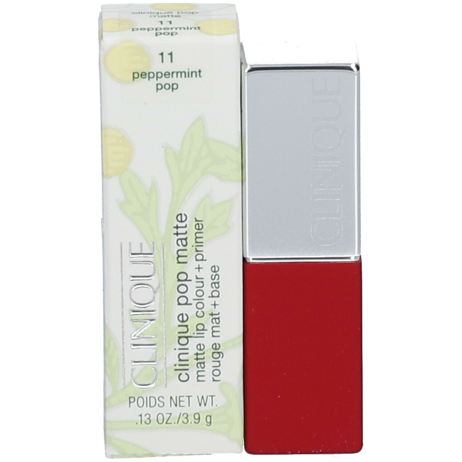 CLINIQUE Pop™ Rouge Mat + Base Lissante 2-en-1 Peppermint Pop 3,6 g ...