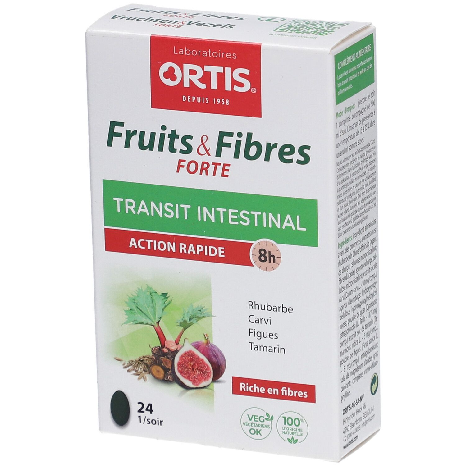 Ortis Fruits & Fibres Forte 24 pc(s) - Redcare Pharmacie