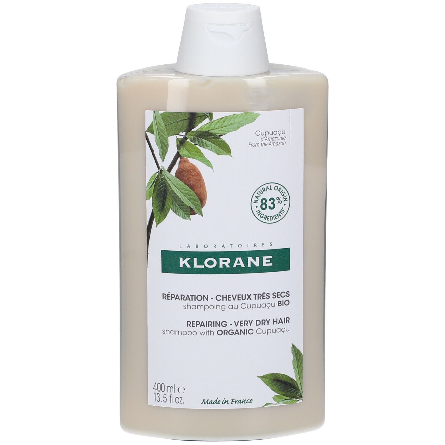 KLORANE Shampooing au Beurre de Cupuacu Bio 400 ml - Redcare Pharmacie