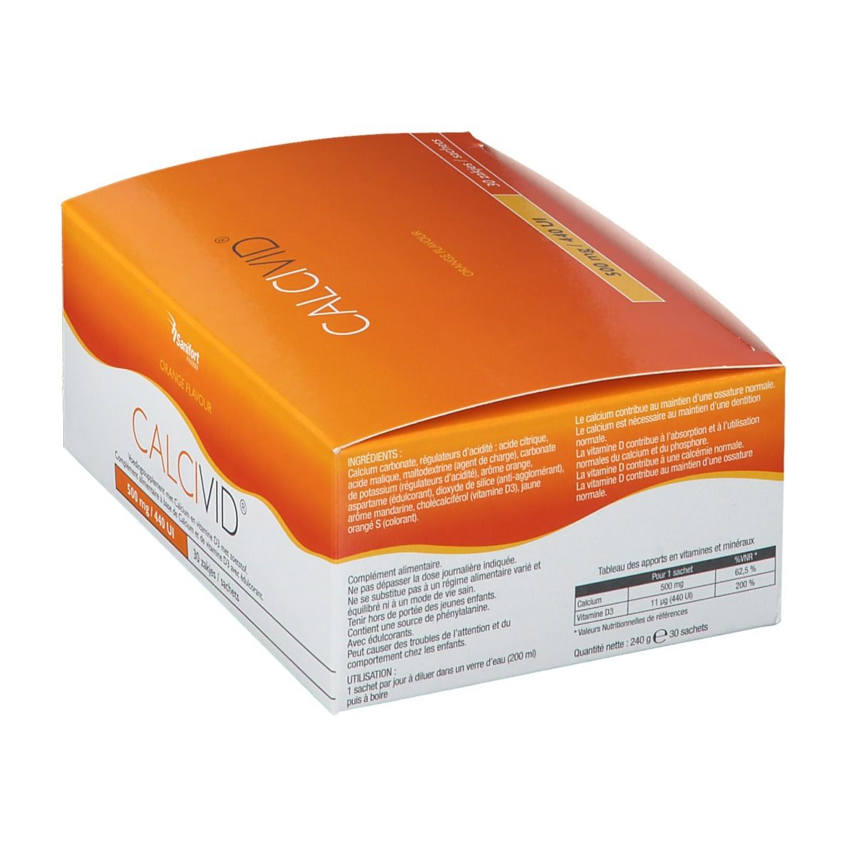 Calcivid 500 mg / 400ie Orange 30 pc(s) - Redcare Pharmacie