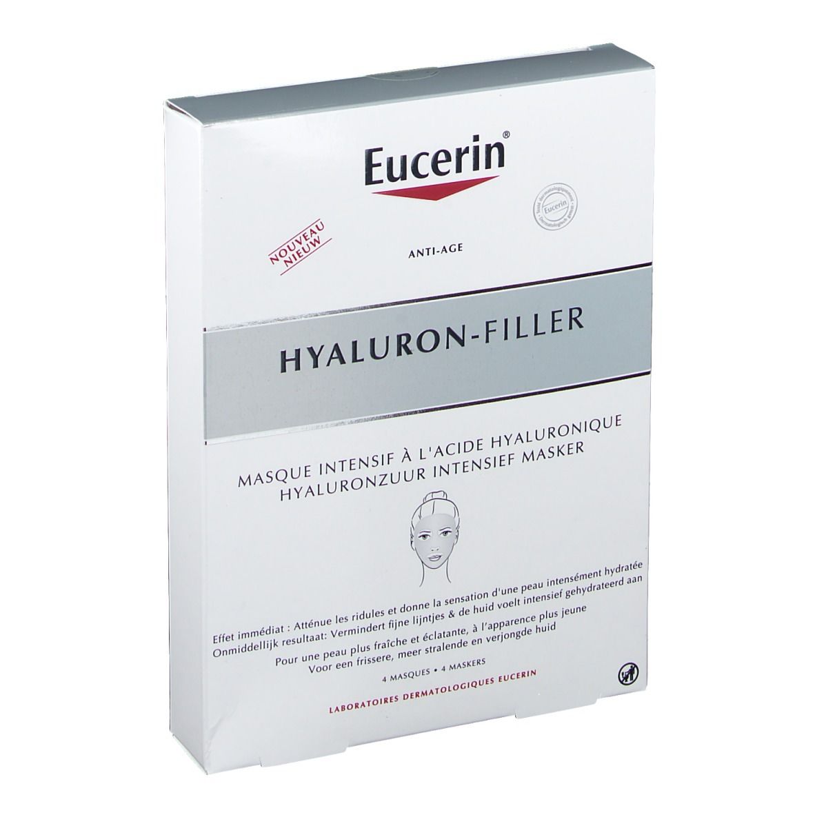 Eucerin® Hyaluron Masque intensif 4 pc(s) - Redcare Pharmacie