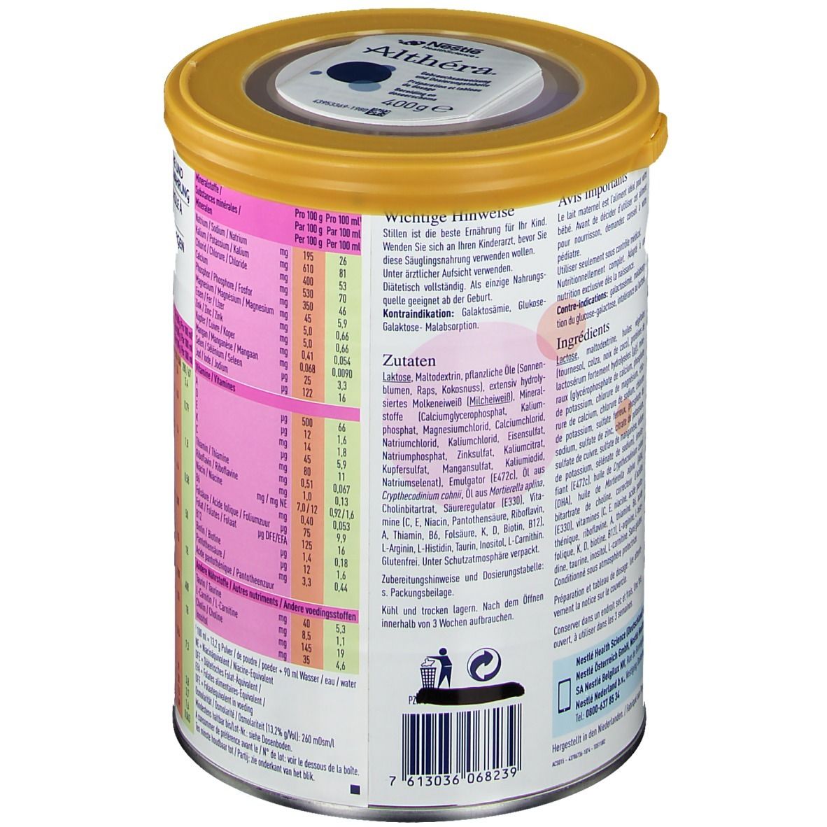 Nestlé Health Science® Althera® Poedermelk 400 g - Redcare Pharmacie