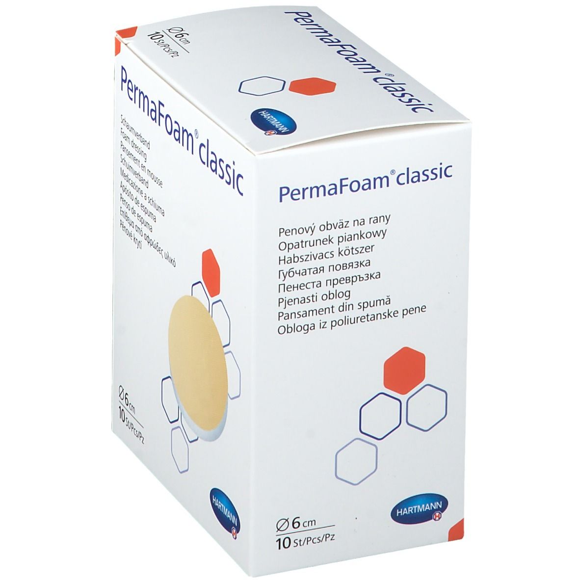 PermaFoam® classic Pansement en mousse 6 cm 10 pc(s) - Redcare Pharmacie