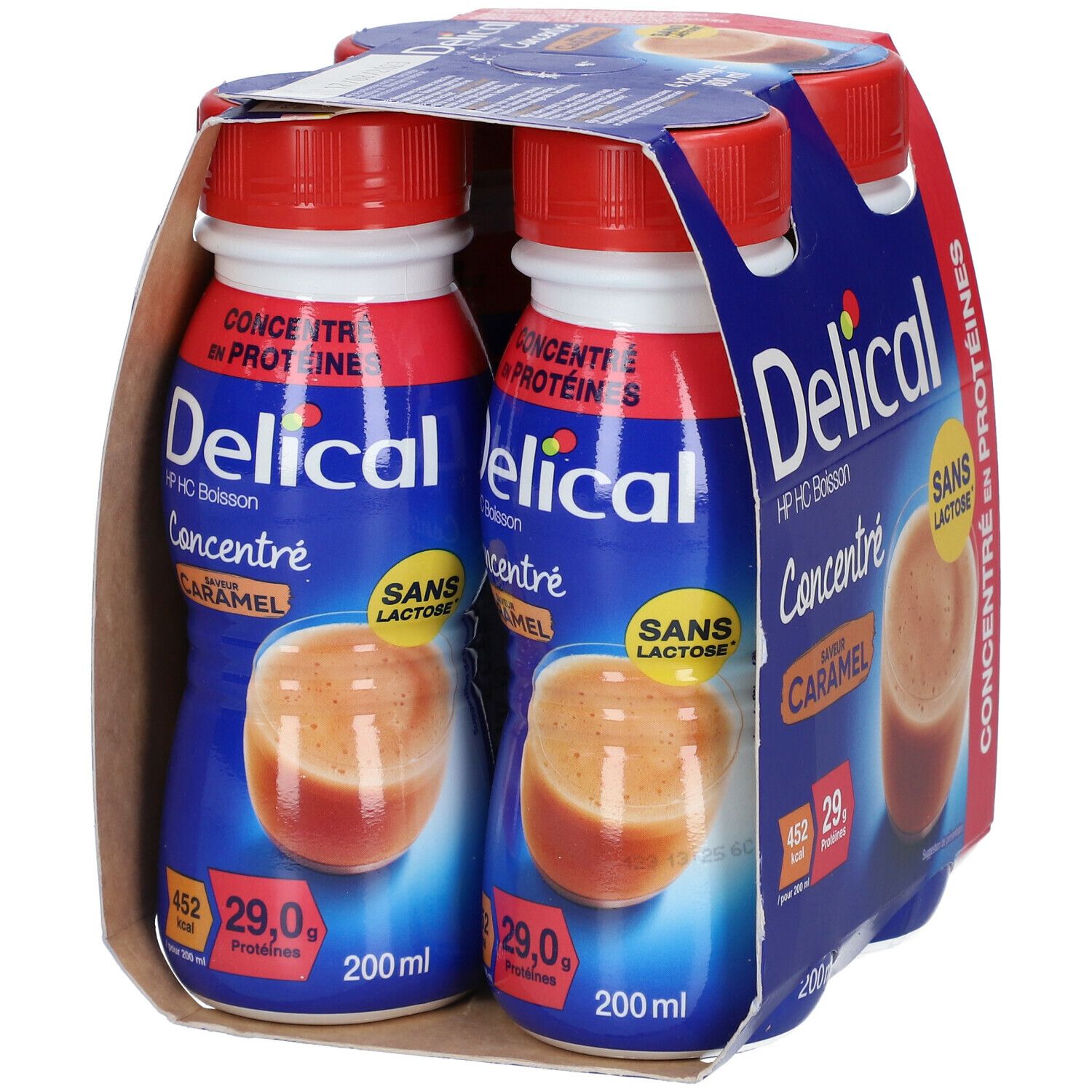 Delical Concentré Caramel 4x200 ml - Redcare Pharmacie