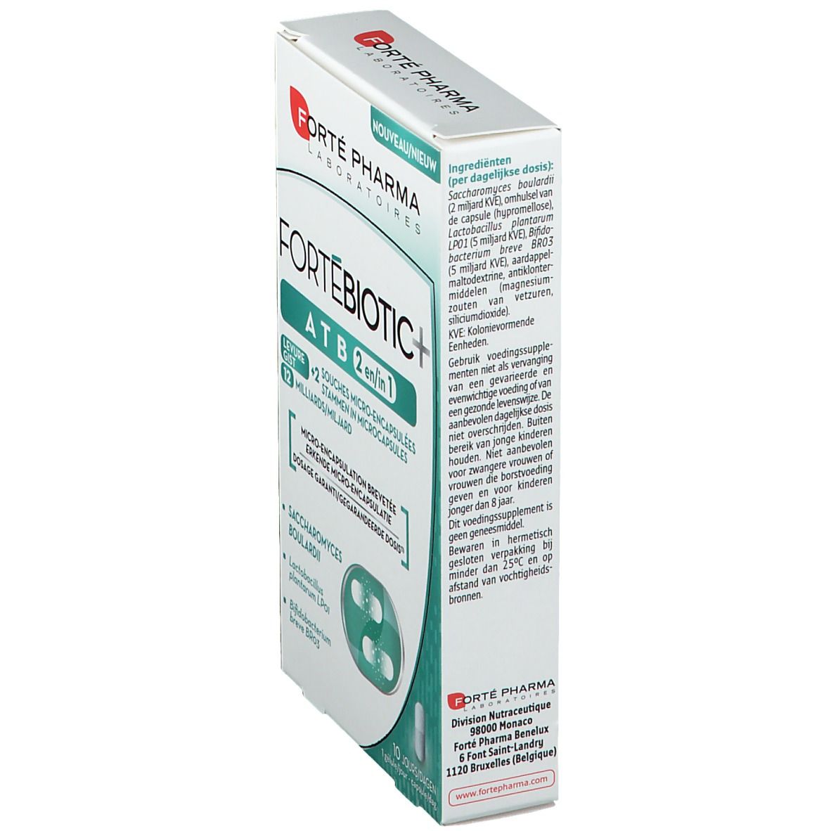 Forté Pharma FORTÉBIOTIC+ ATB 2 en 1 10 pc(s) - Redcare Pharmacie