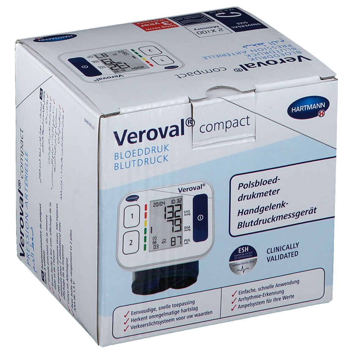 Hartmann Veroval® Compact Tensiomètre de poignet 1 pc(s) - Redcare ...