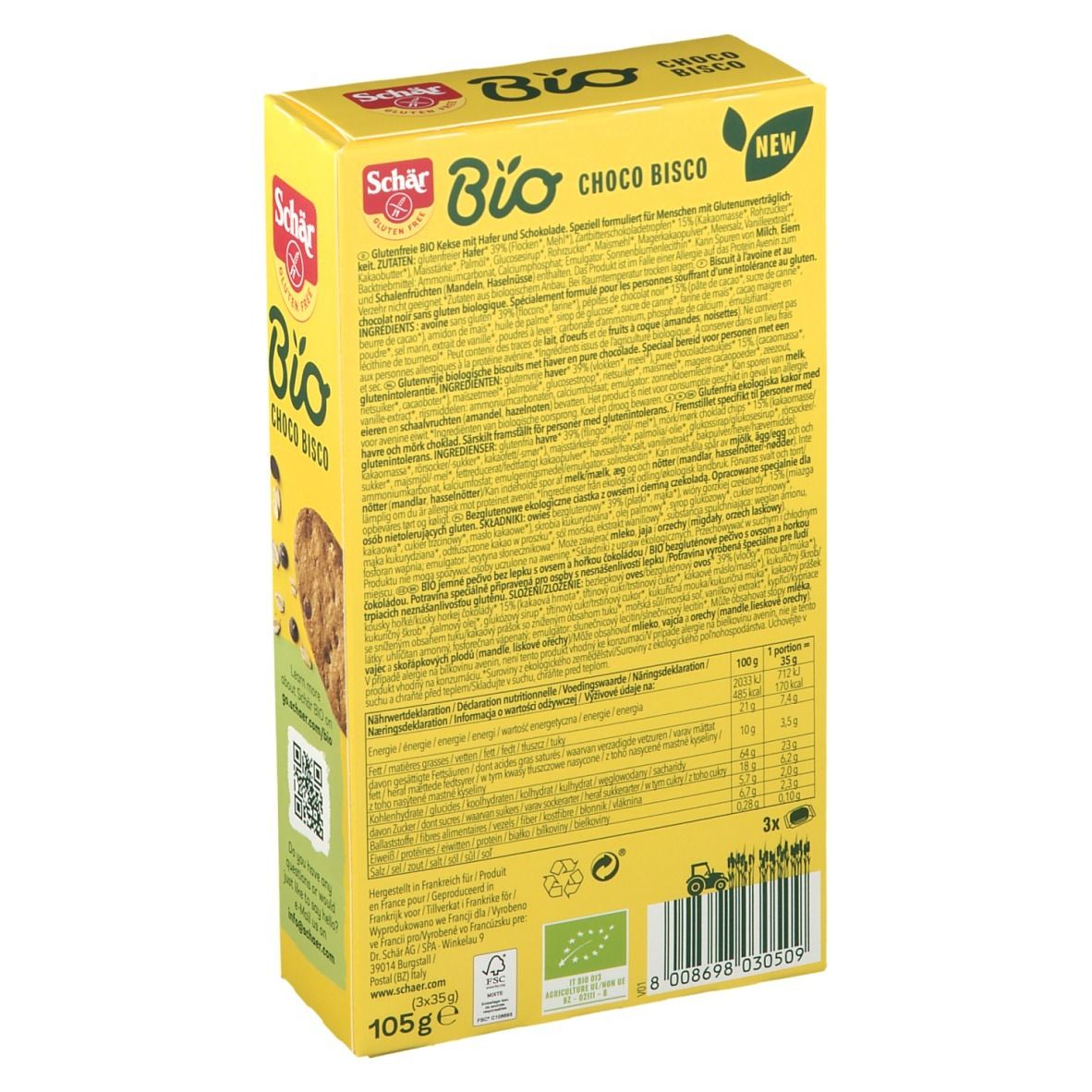 Schär Bio Choco Bisco 105 g - Redcare Pharmacie