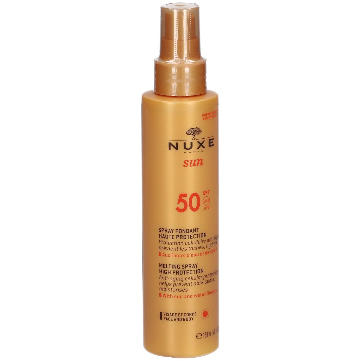NUXE Spray Fondant Haute Protection SPF50 150 ml - Redcare Pharmacie