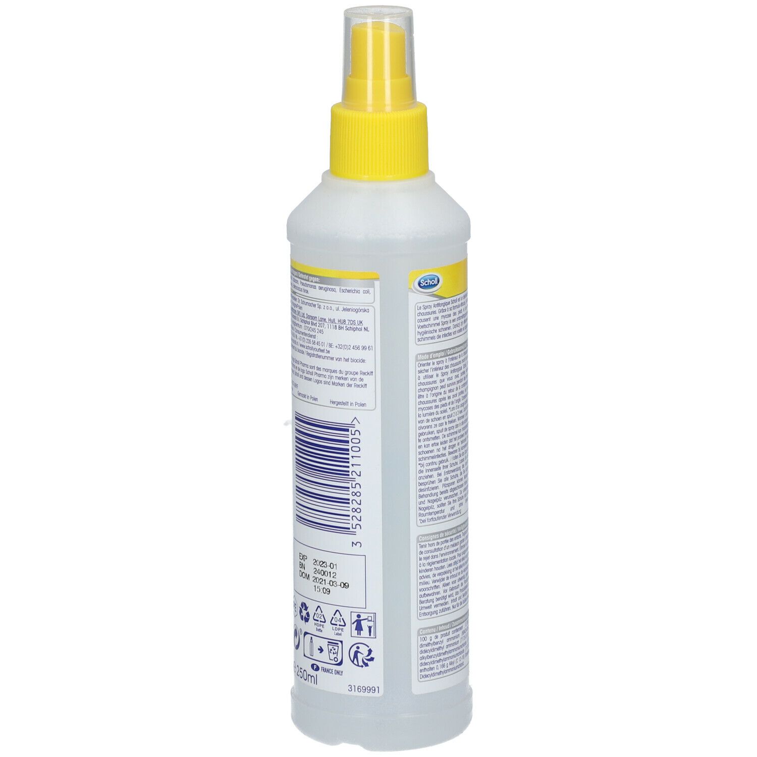 Scholl Spray Antifongique Chaussures 250 ml - Redcare Pharmacie