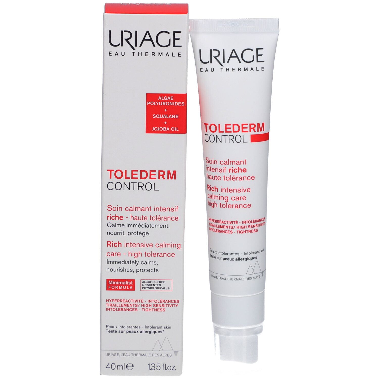URIAGE Toléderm CONTROL Soin Apaisant Riche 40 m - Redcare Pharmacie