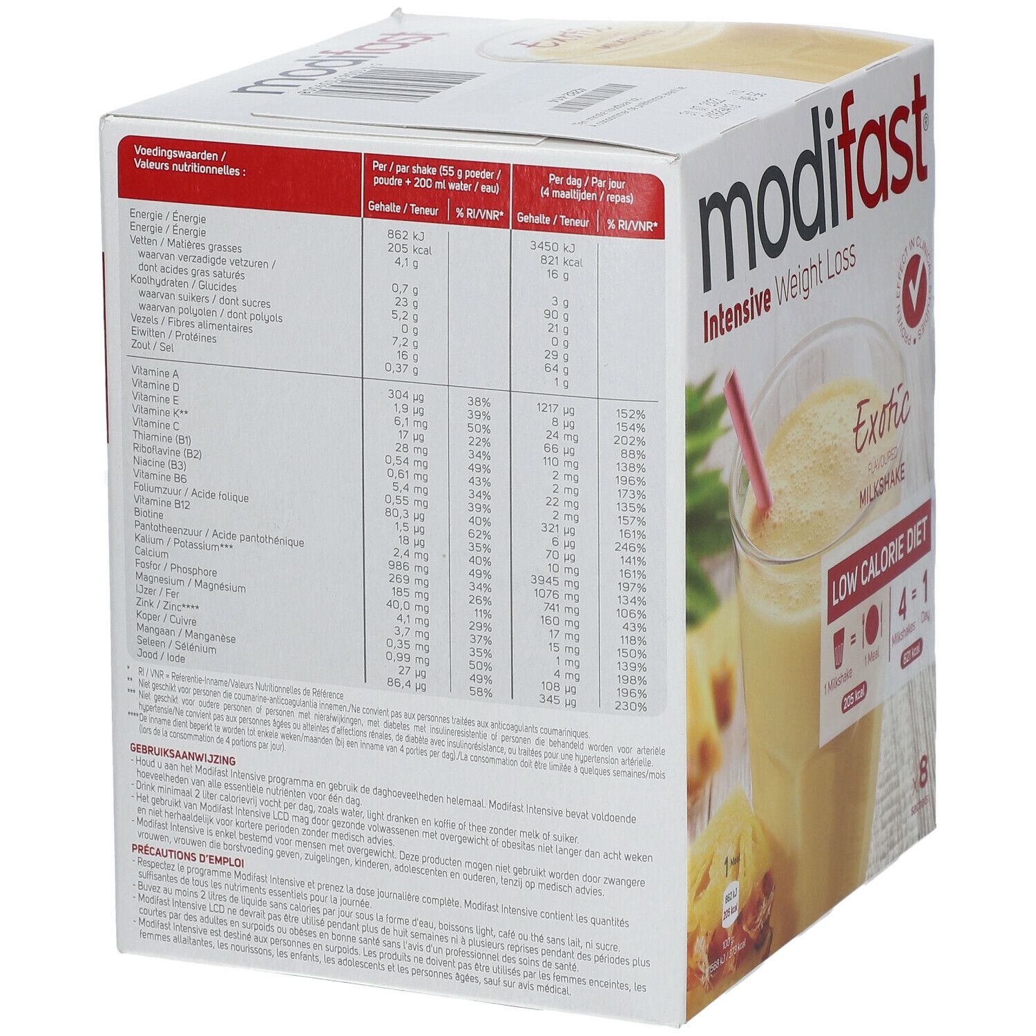 modifast® Intensive Weight Loss Milkshake Exotique 8 pc(s) - Redcare ...