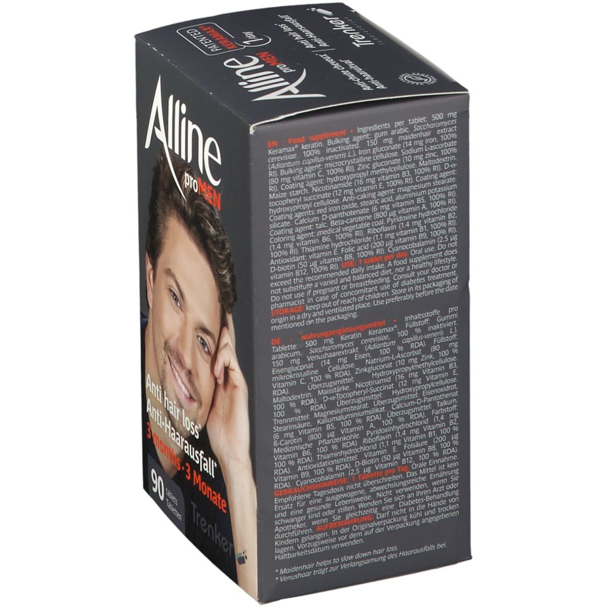 Alline proMEN Anti-chute de cheveux 90 pc(s) - Redcare Pharmacie
