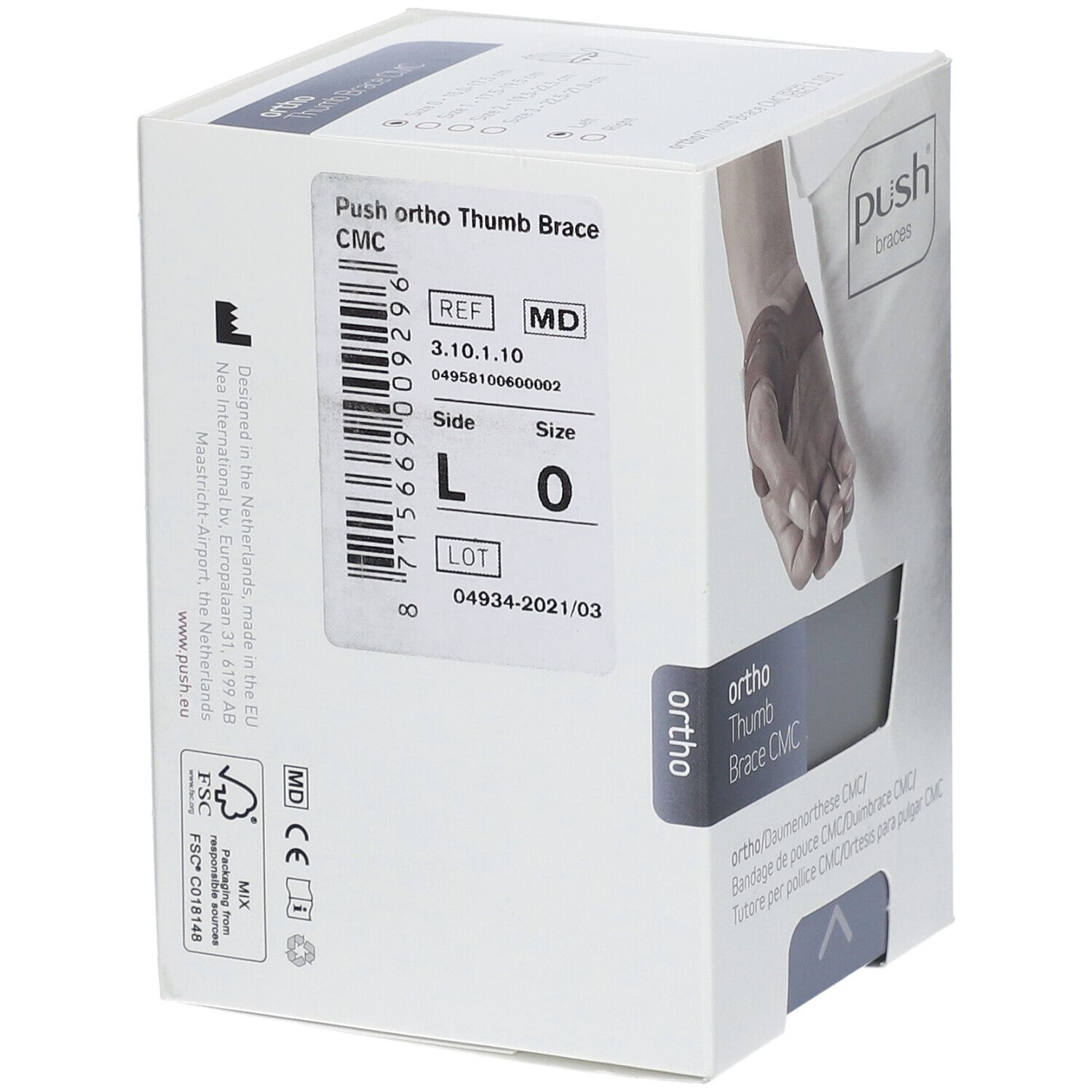 push® Bandage de pouce Ortho CMC Gauche 15 - 17,5 cm T0 1 pc(s ...