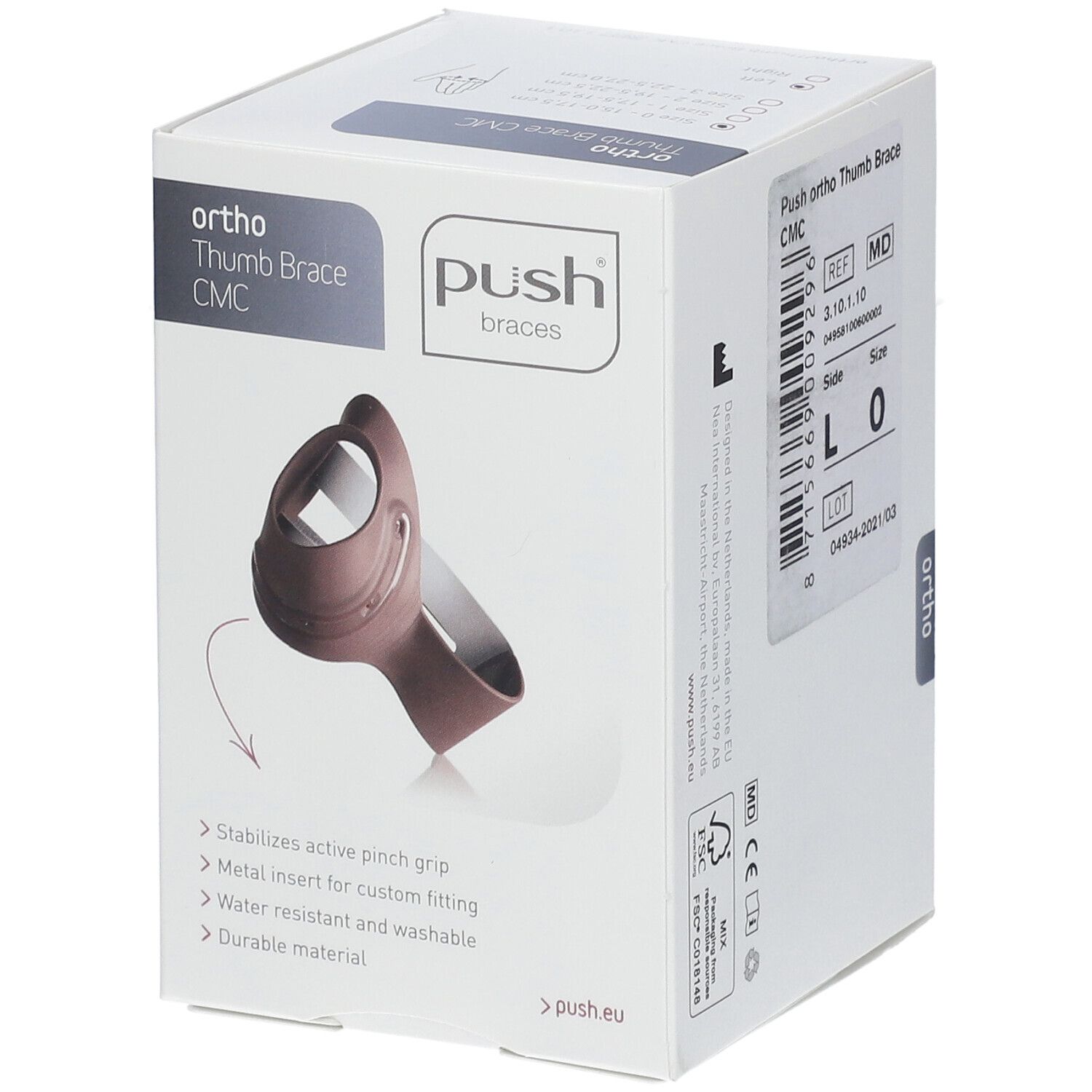 push® Bandage de pouce Ortho CMC Gauche 15 - 17,5 cm T0 1 pc(s ...